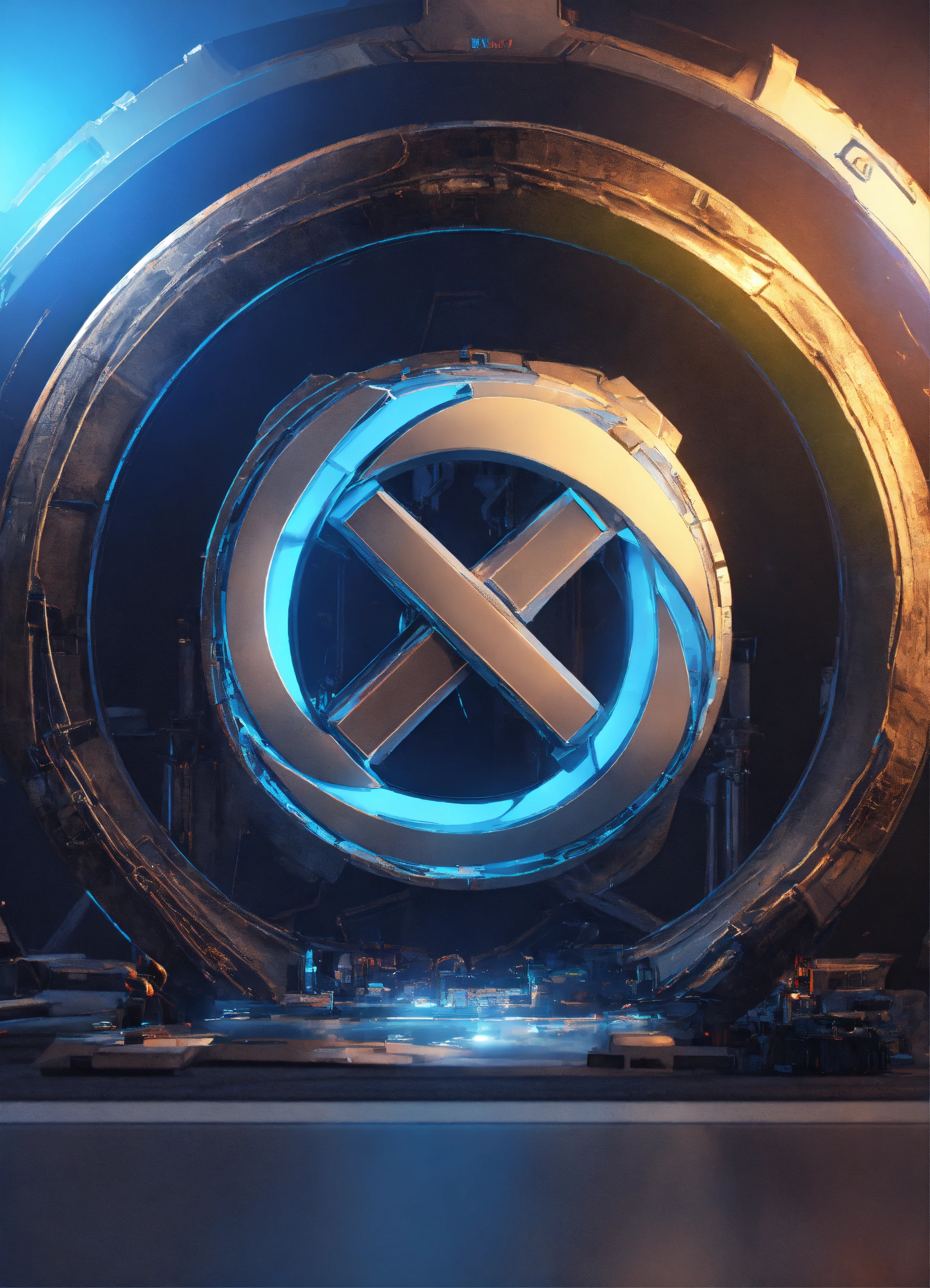 Lexica - Infinite symbol icon, unreal, 3d engine, 32k