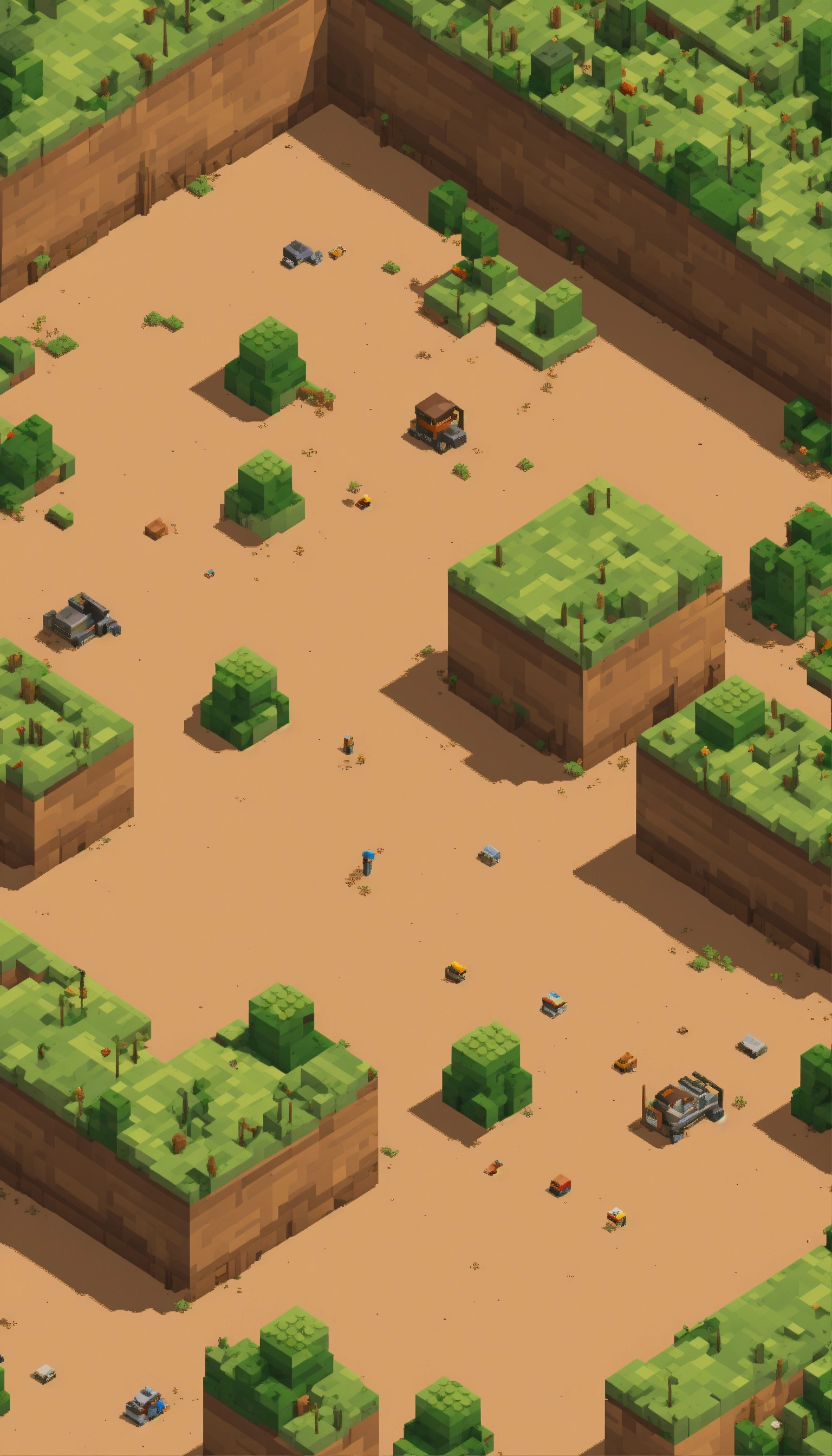 Lexica - Isometric top down close up zoomed in simple blocky pixel ...