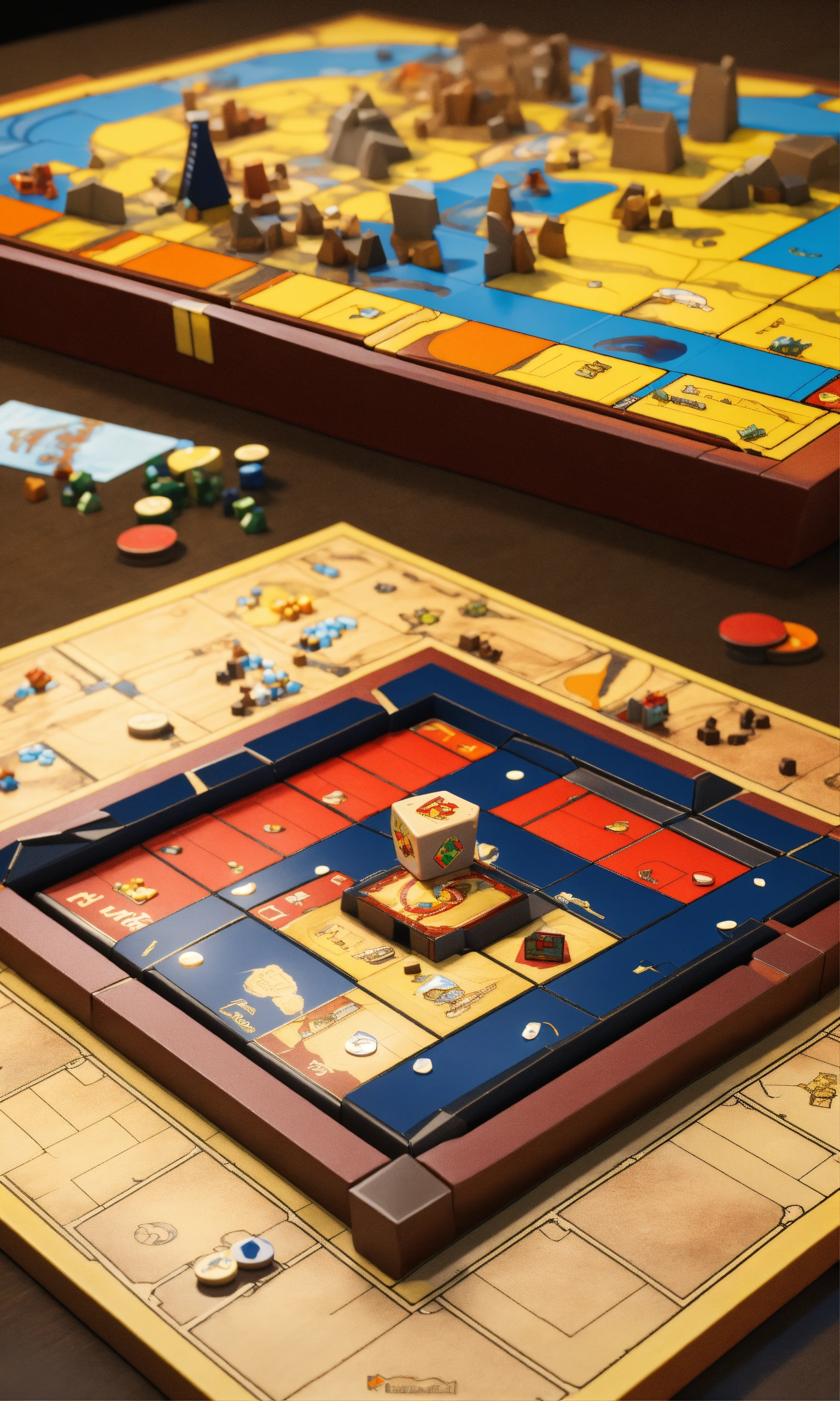 Lexica - Create detailed 3D models of a board game named 'Metric',with ...