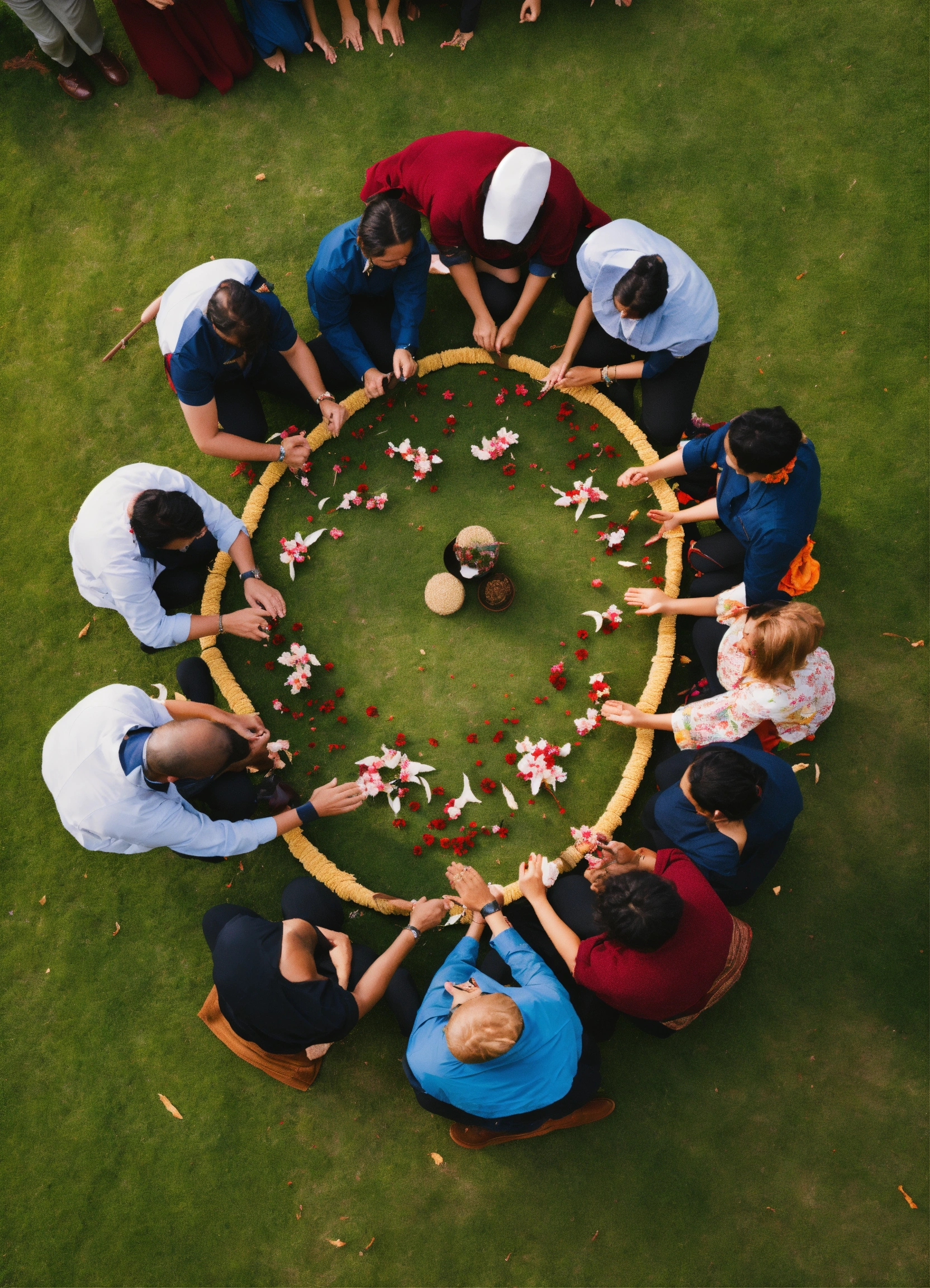Lexica - Group of people in a circle performing ritual