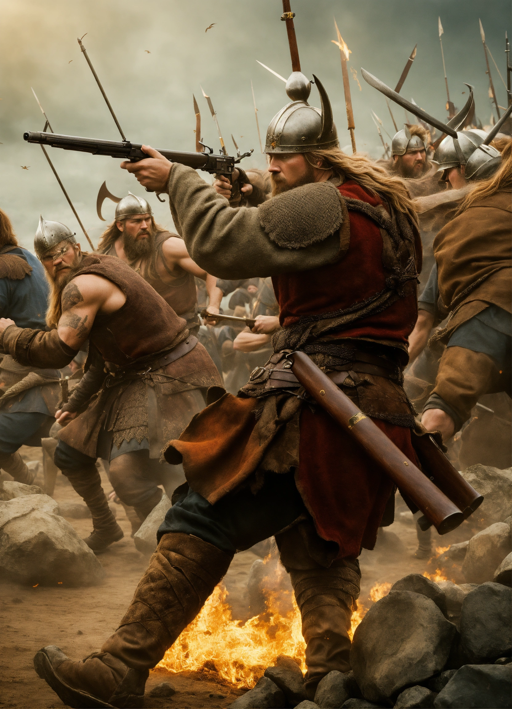 Lexica - Vikings fighting with guns