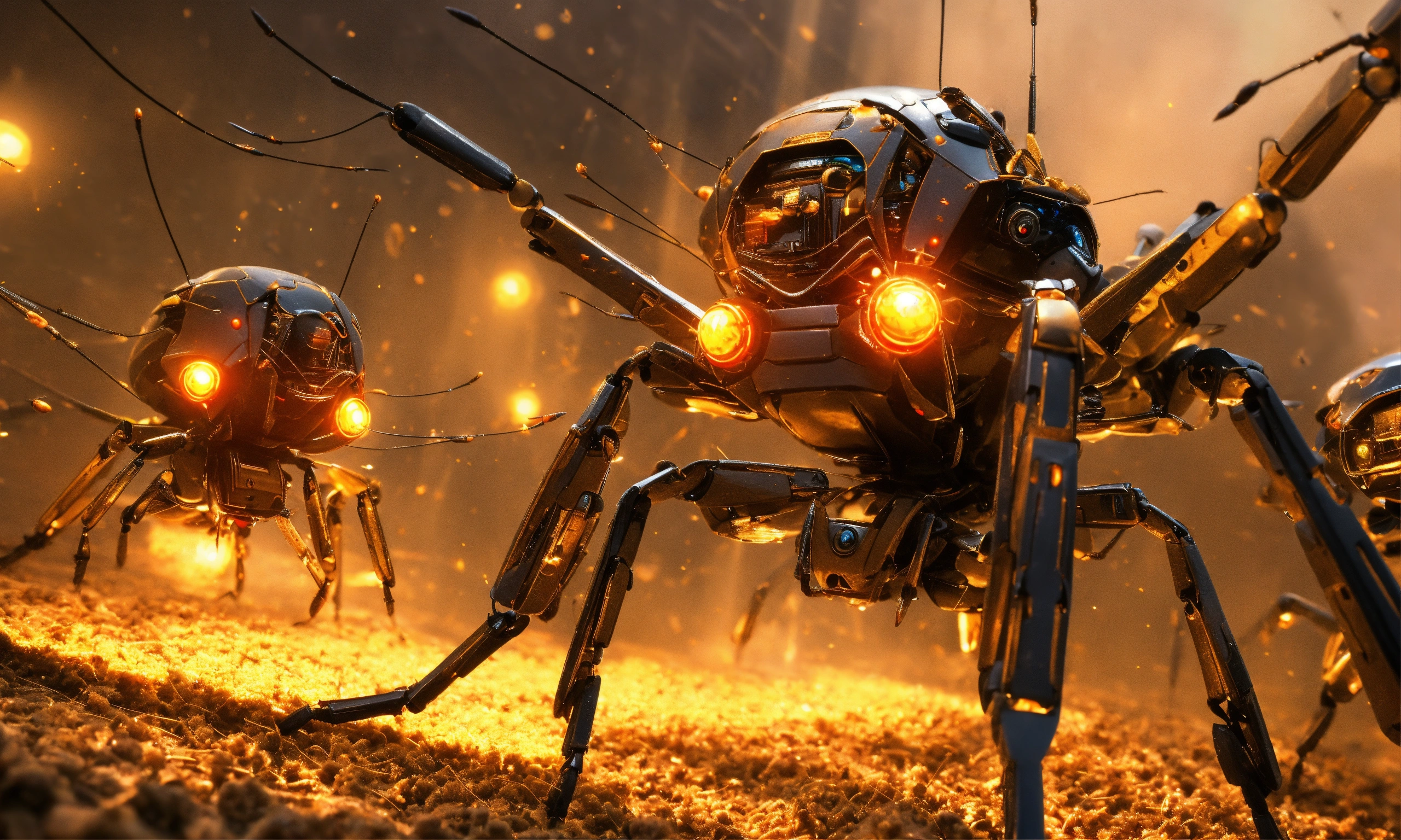Lexica - Robotic bug invasion, multitudes, spider bots, attack, hi-tech