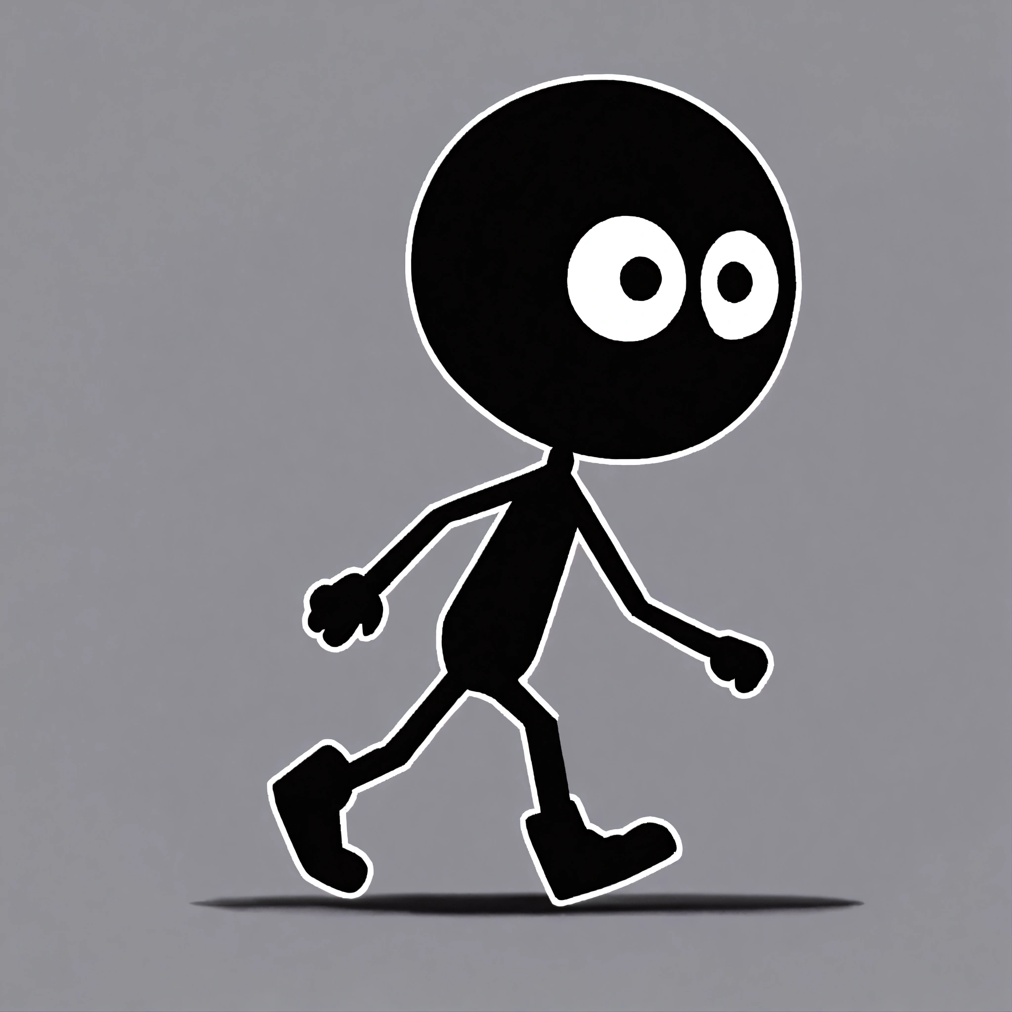 Lexica - Stickman figure, for Endless Runner 2D game, big eyes, cute ...