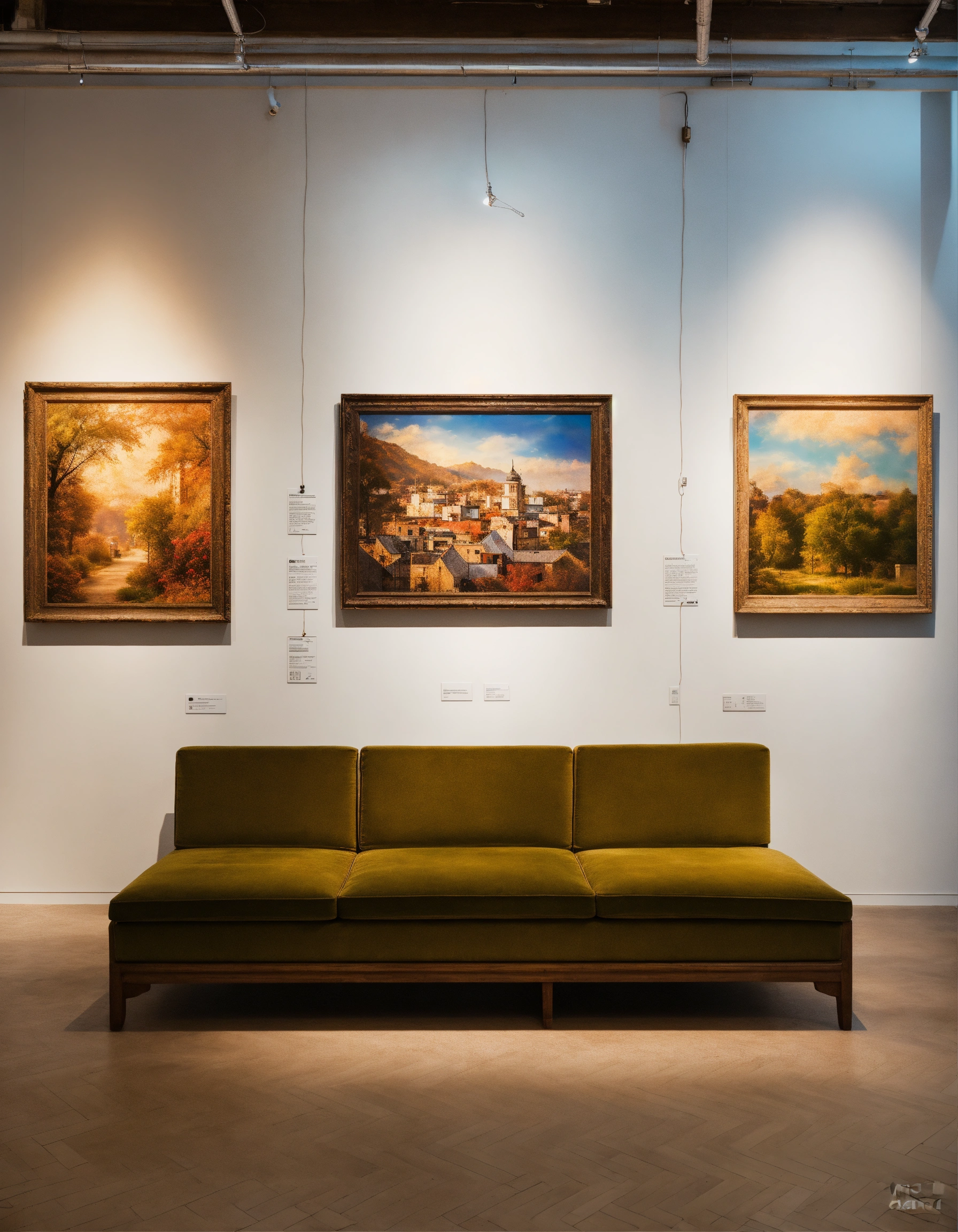 Lexica - Wall art mockup photograph in a art gallery, shot on a ...