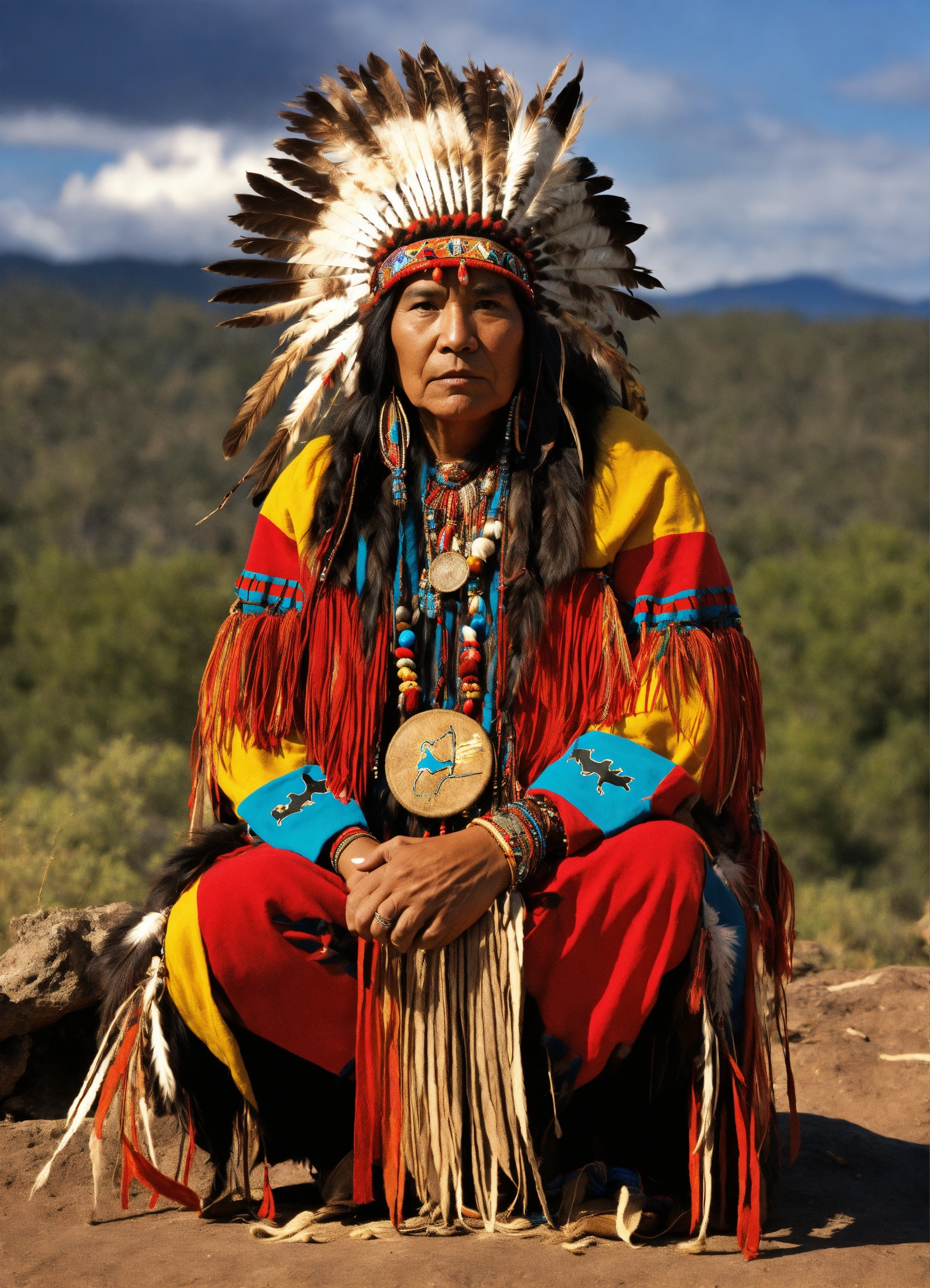 Lexica - Puma shaman, native american, antropomorphic