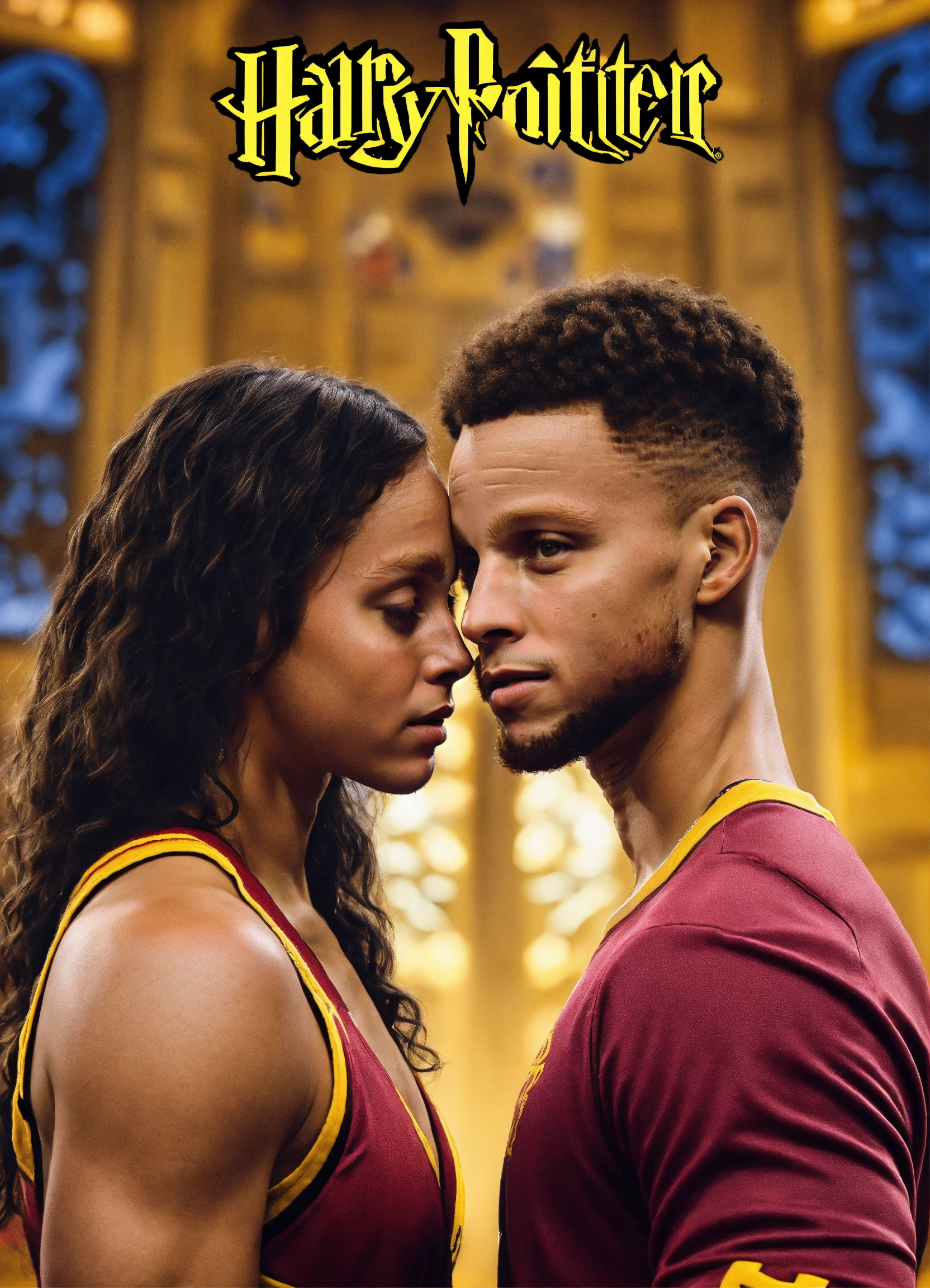 Lexica - Photo realistic shot of harry potter and steph curry as ...