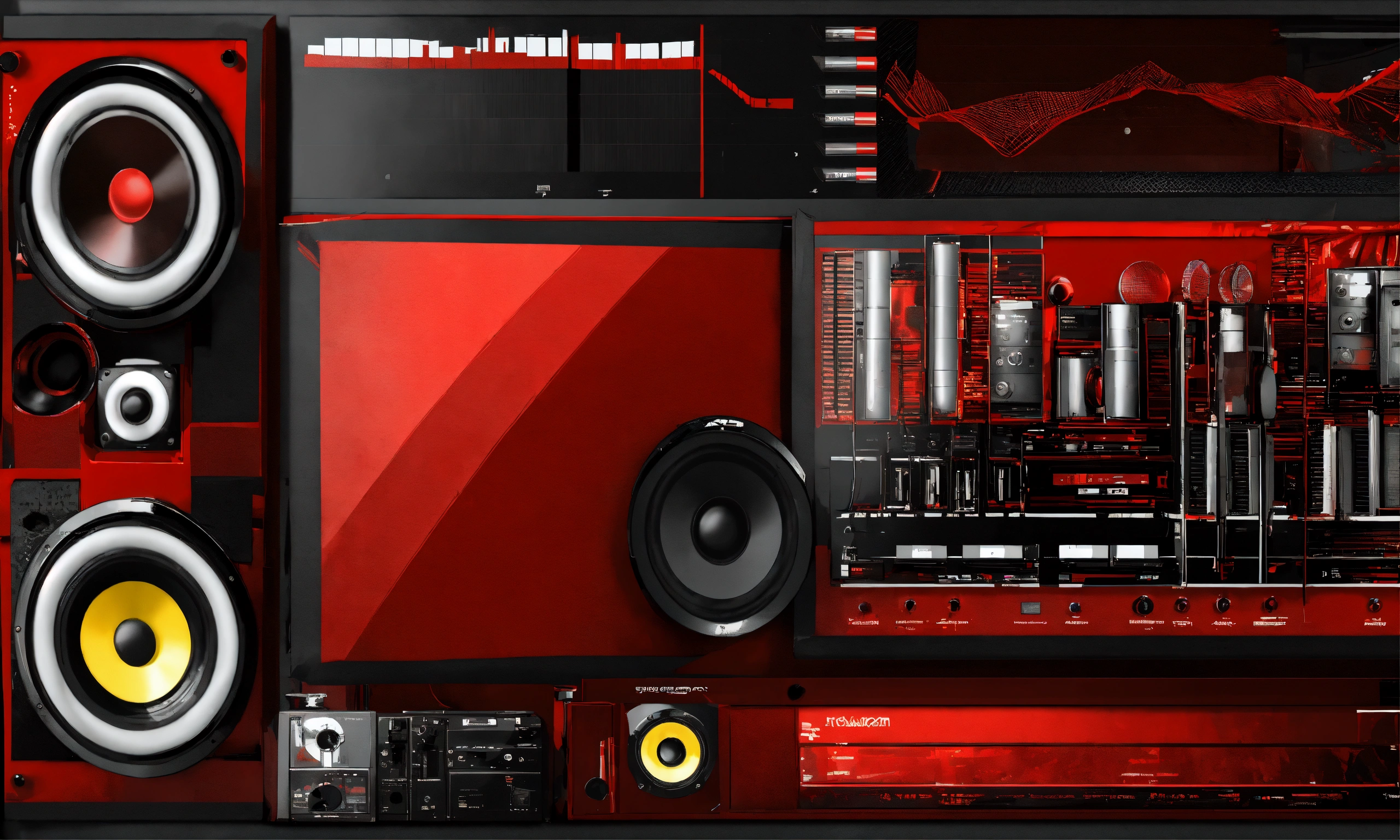 Lexica - Modern day DJ mix board and speakers image to go on business ...