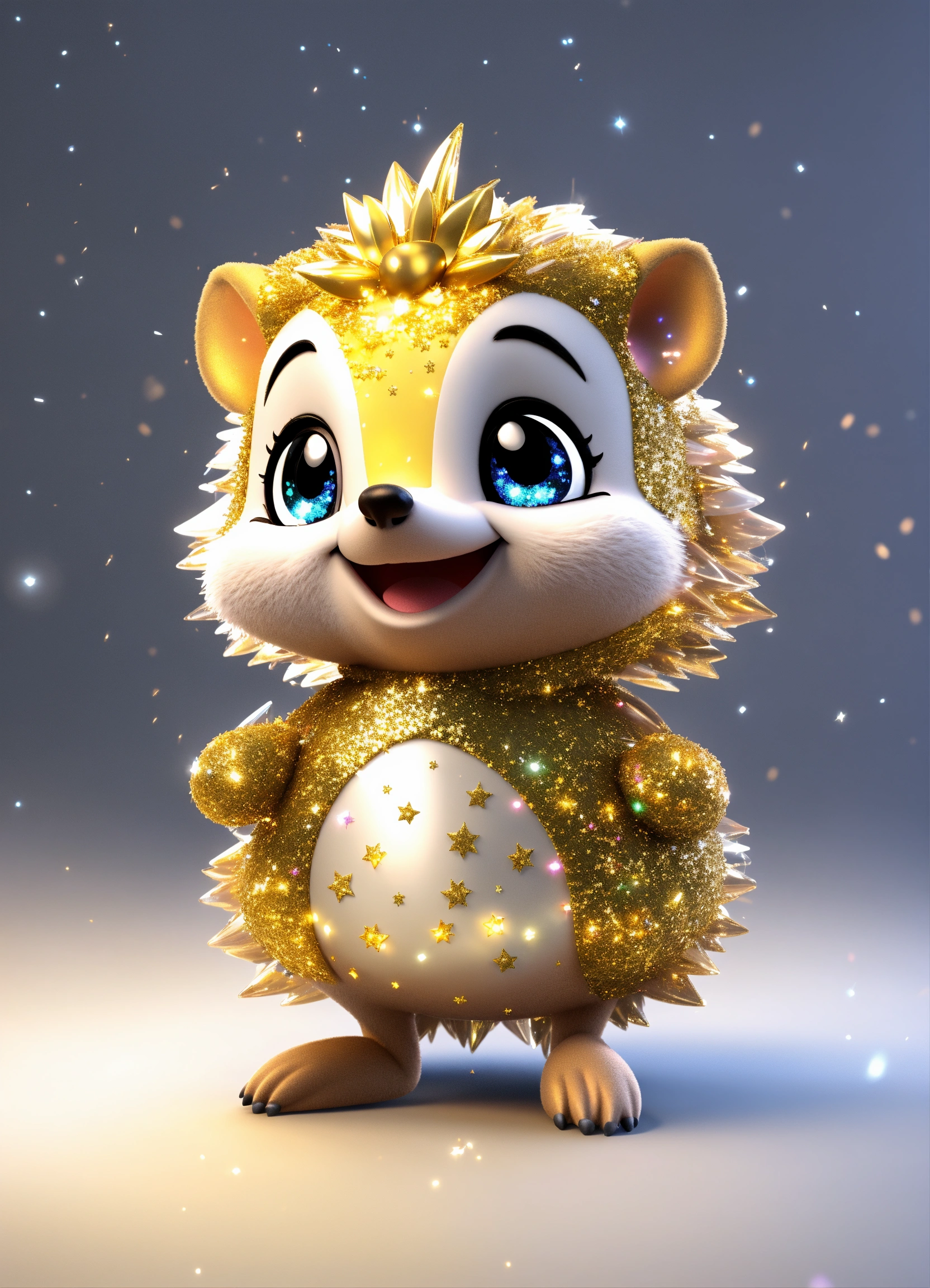 Lexica - Disney cartoon character, chibi, kind hedgehog glittery ...