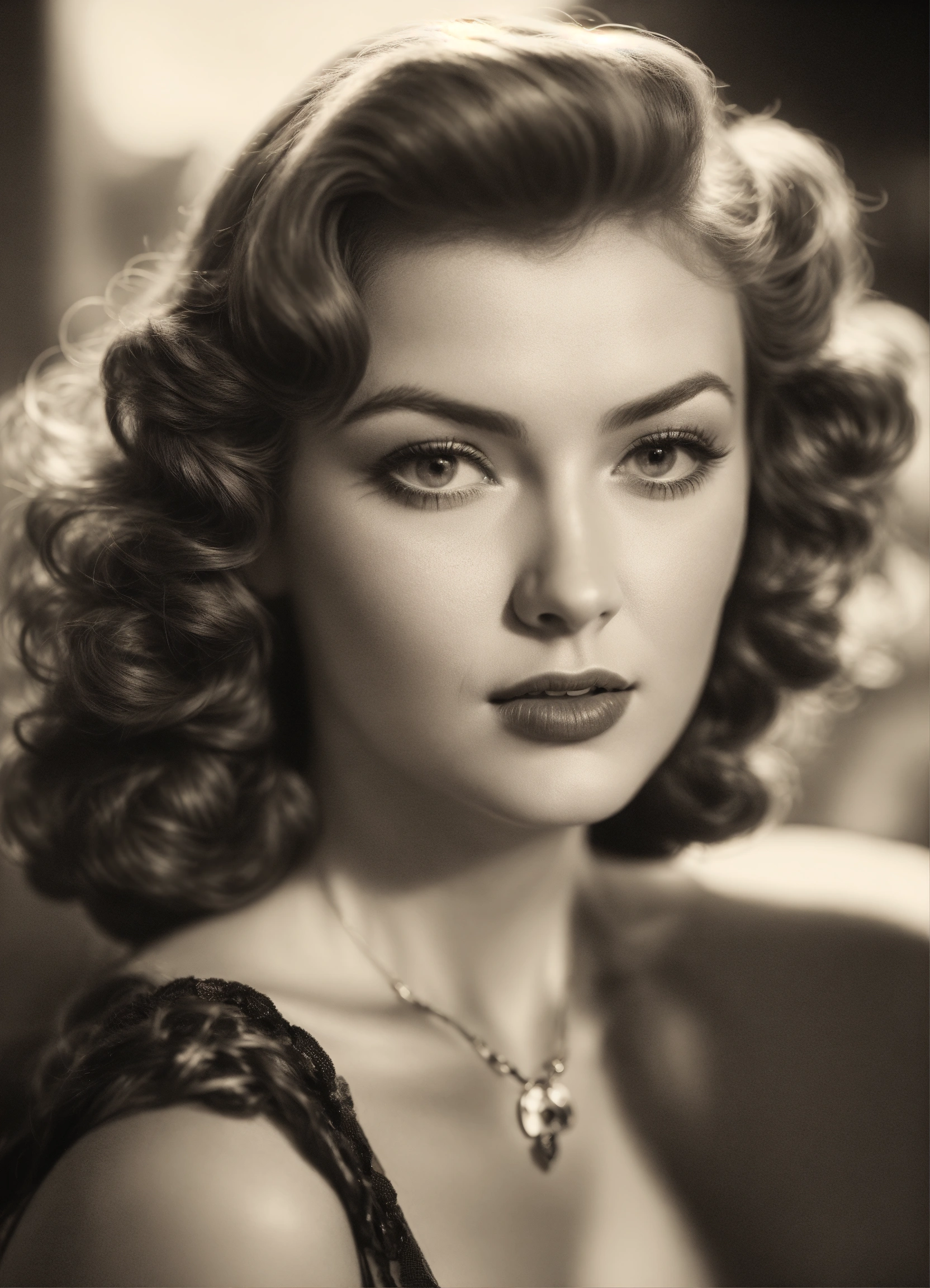 Lexica - Photorealistic, blackandwhite, hollywood goddess, 40s style ...