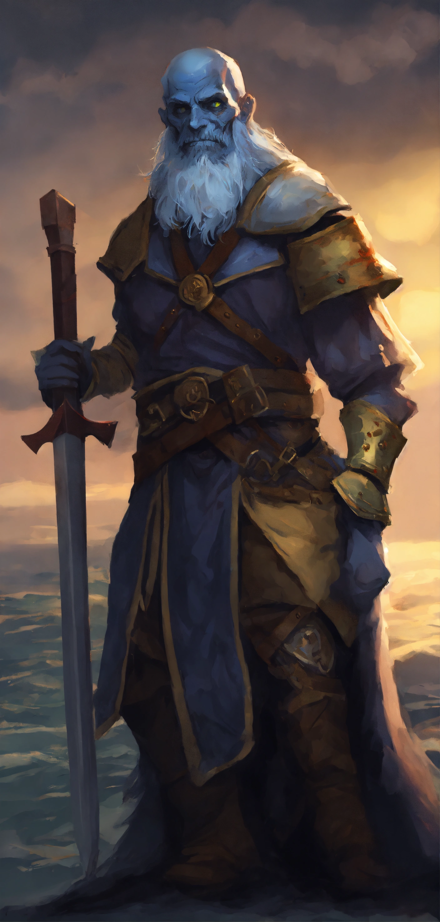 Lexica - Undead Duergar Sailor, digital painting