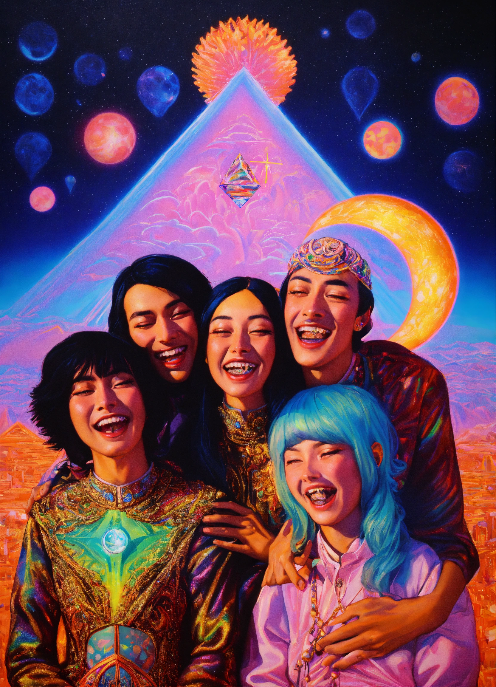 Lexica - Photorealistic 3D portrait of Gorgeous Goth emo Family ...