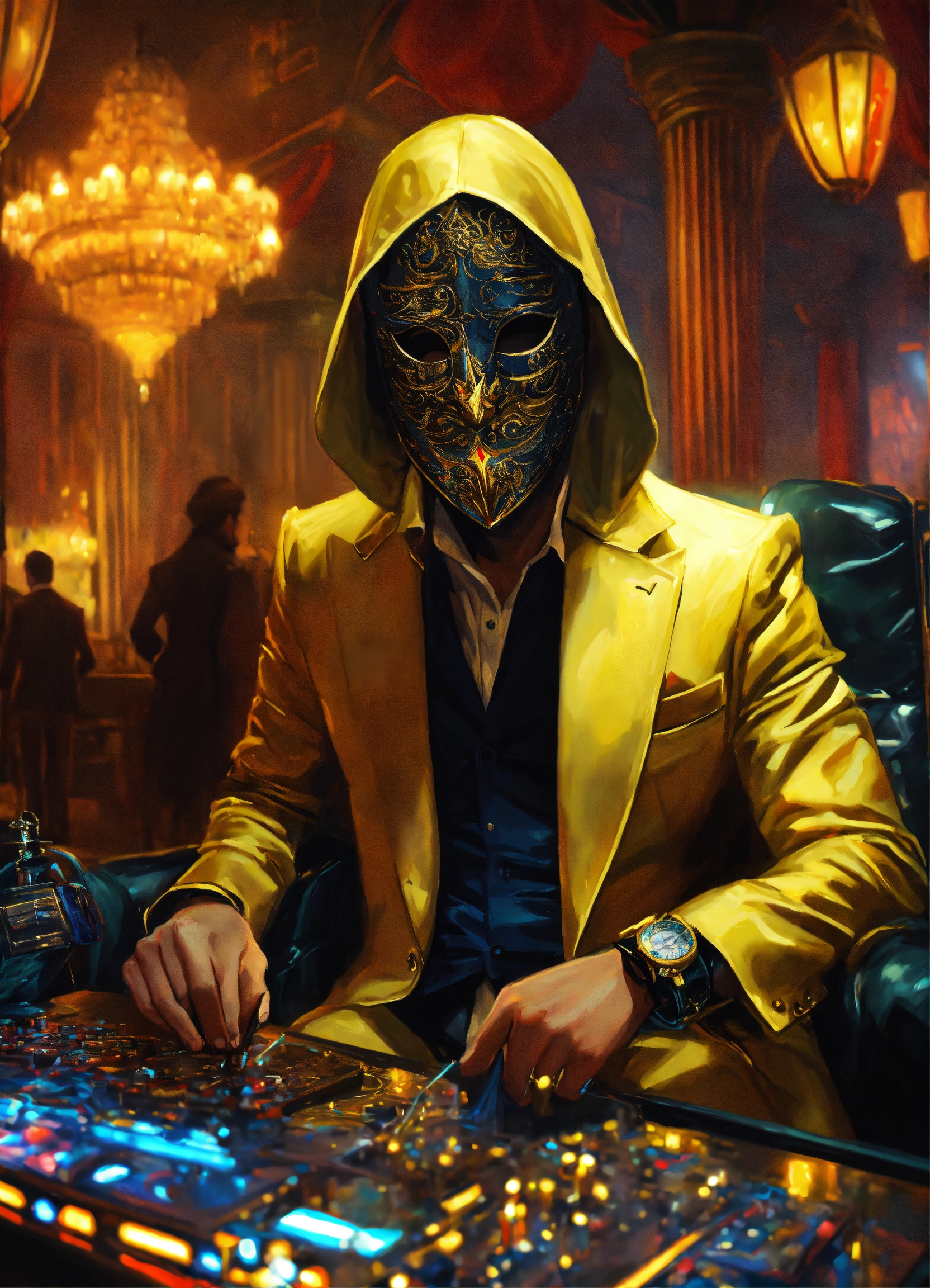 Lexica - Middle Eastern rogue hacker in expensive with mask at a ...