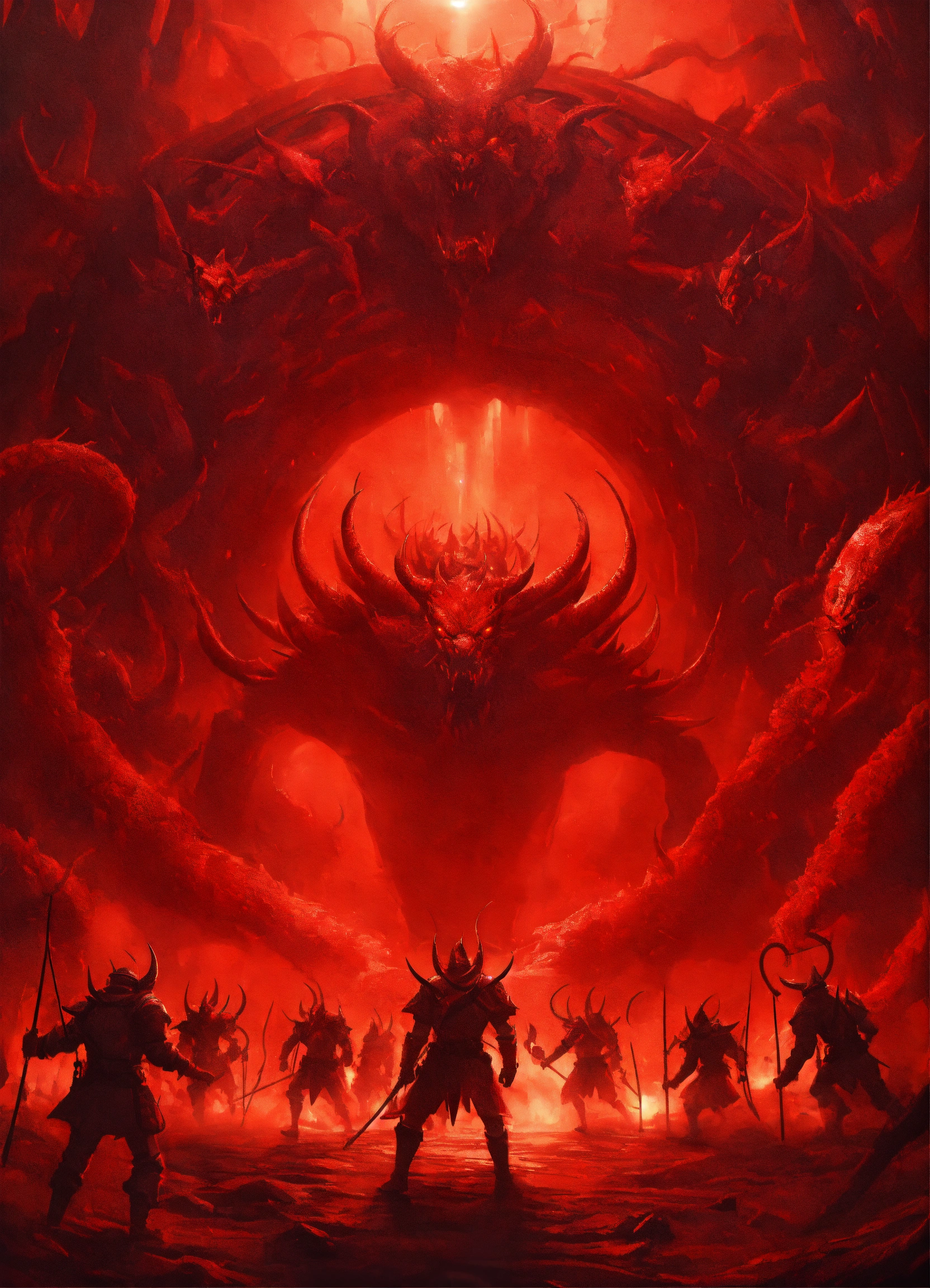 Lexica - An army of demons coming out of a red portal