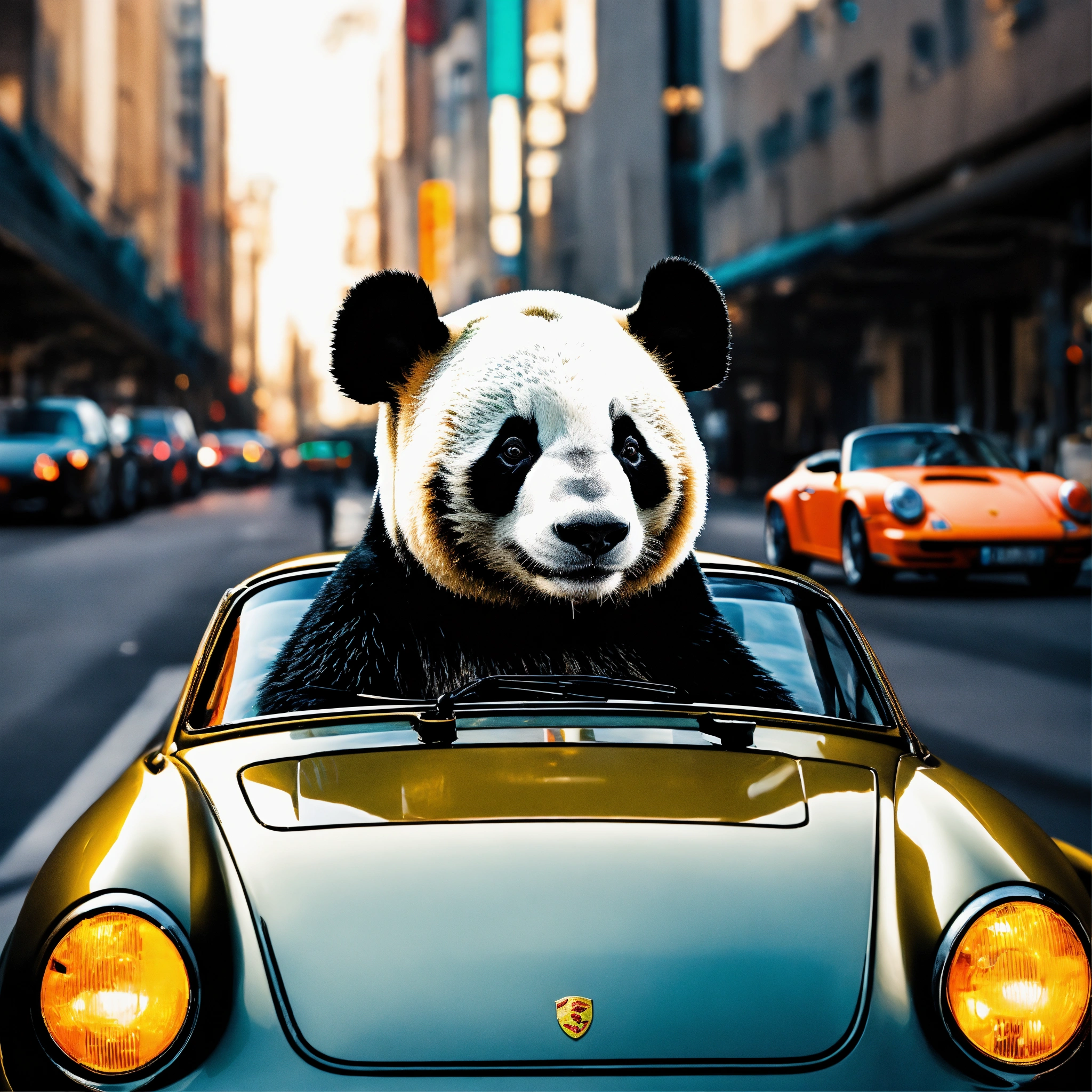 Lexica - Collage artwork of a panda with flow. Wear a baseball cap ...