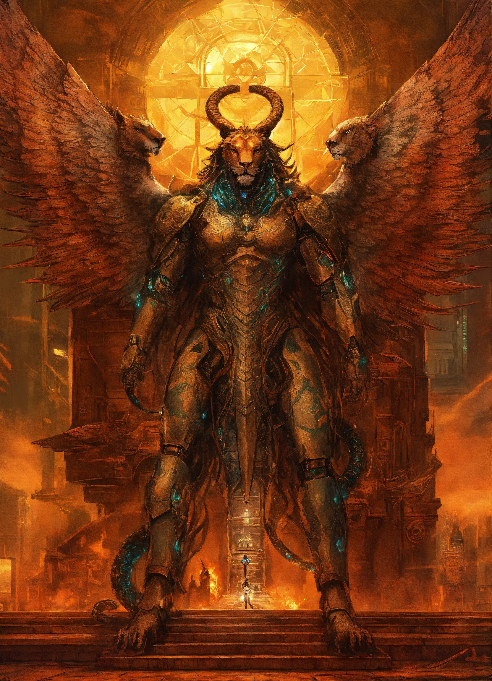 Lexica - Cyberpunk dystopia. Basilisk demon. Robotic snake head ...