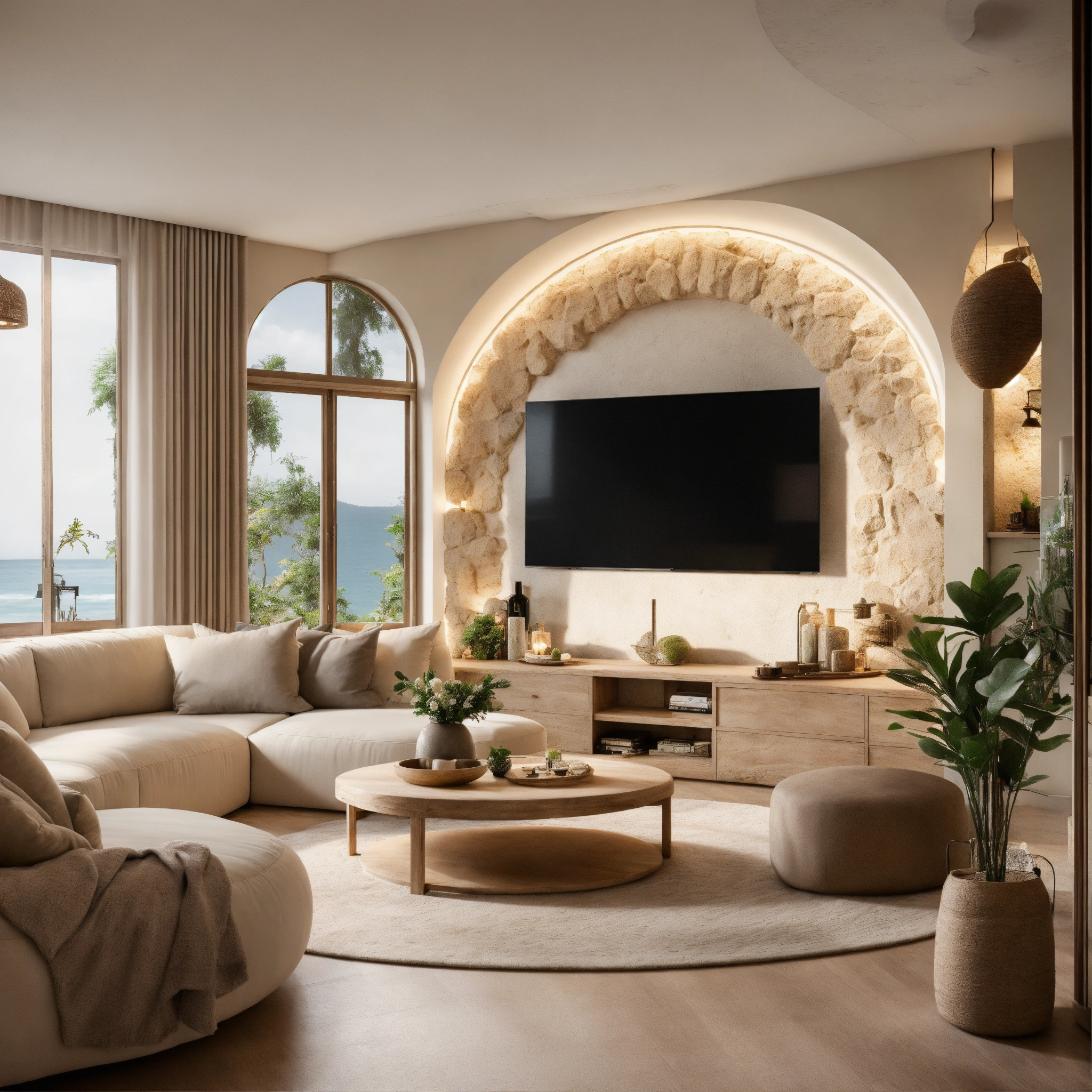 Lexica - Ultra realistic photo of Modern take on bali inspired low ...