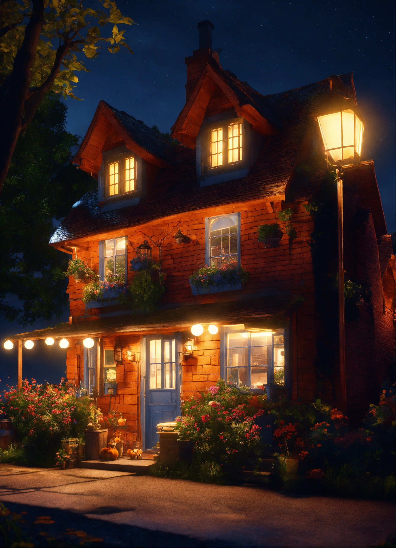 Lexica - CGI. 3D pixar house exterior. 1980's. less saturation ...