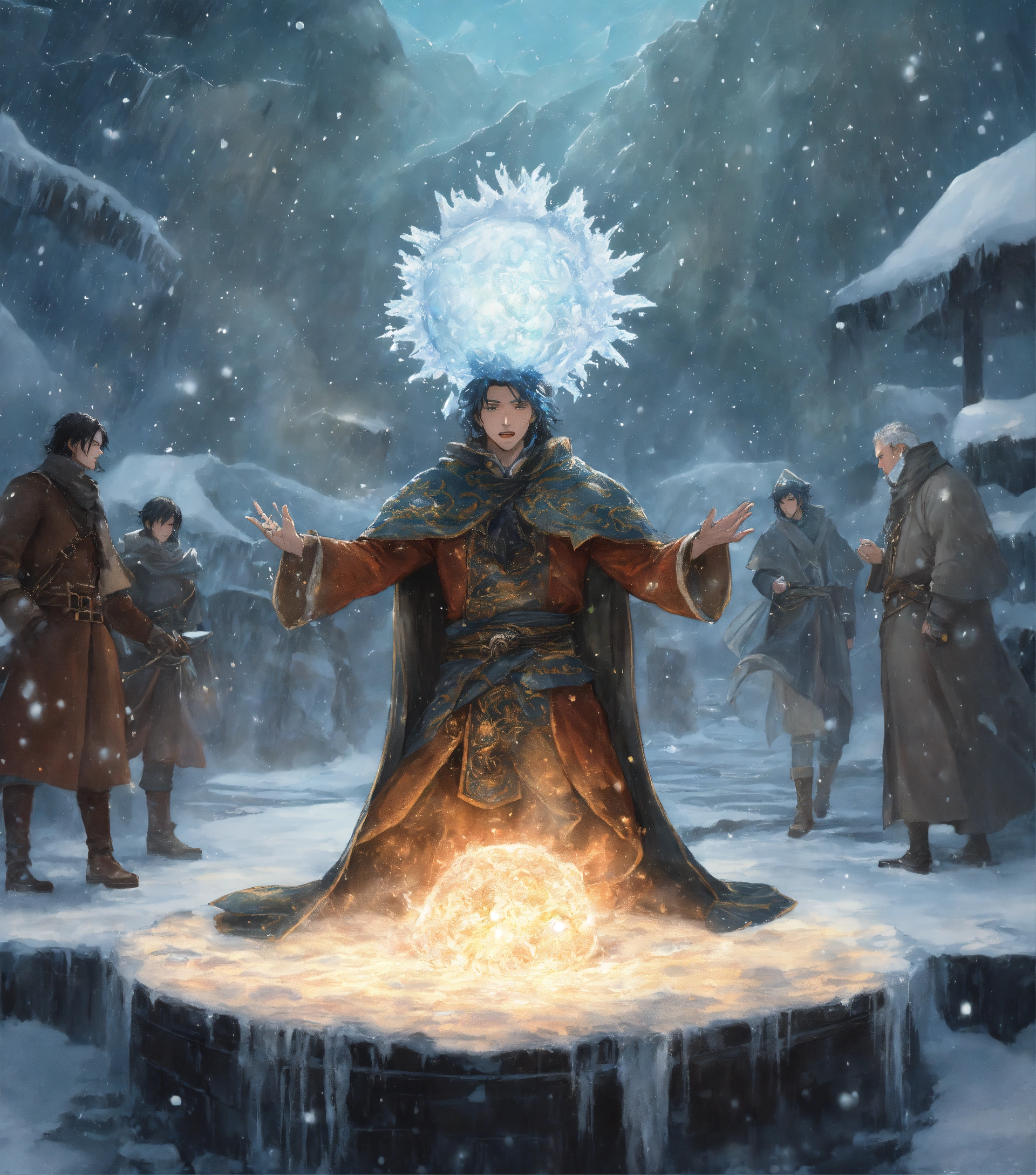 Lexica - Mid-plan cinematic illustration by Christopher Olivier Ledroit ...