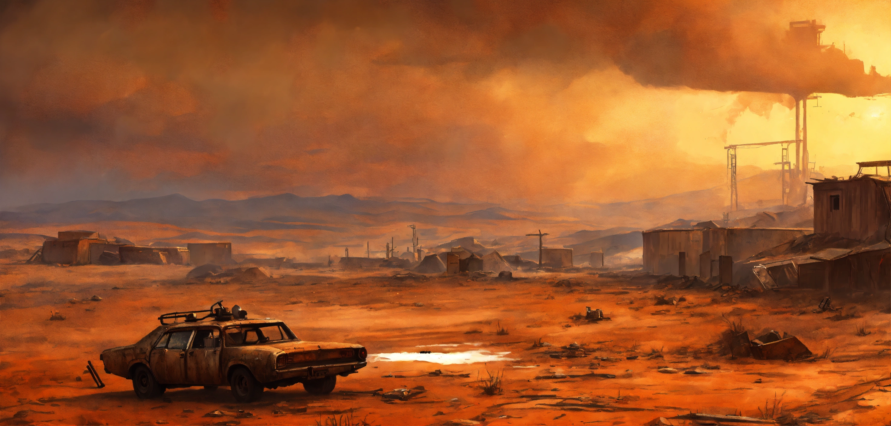 Lexica - Conept art digital realistic painting, post apocalyptic ...