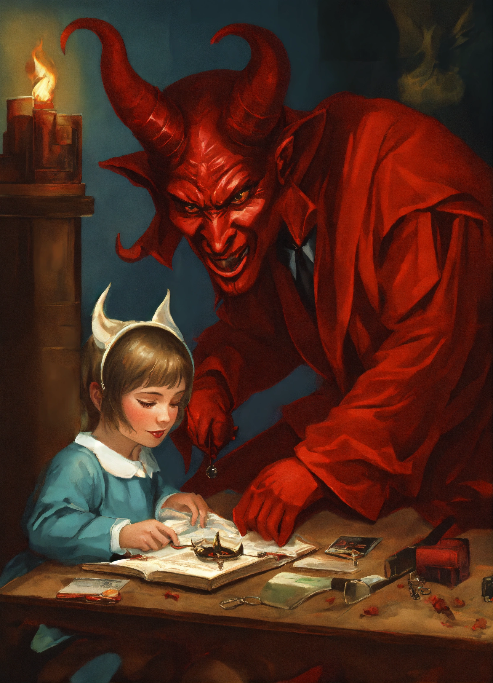 Lexica - The devil manipulating someone