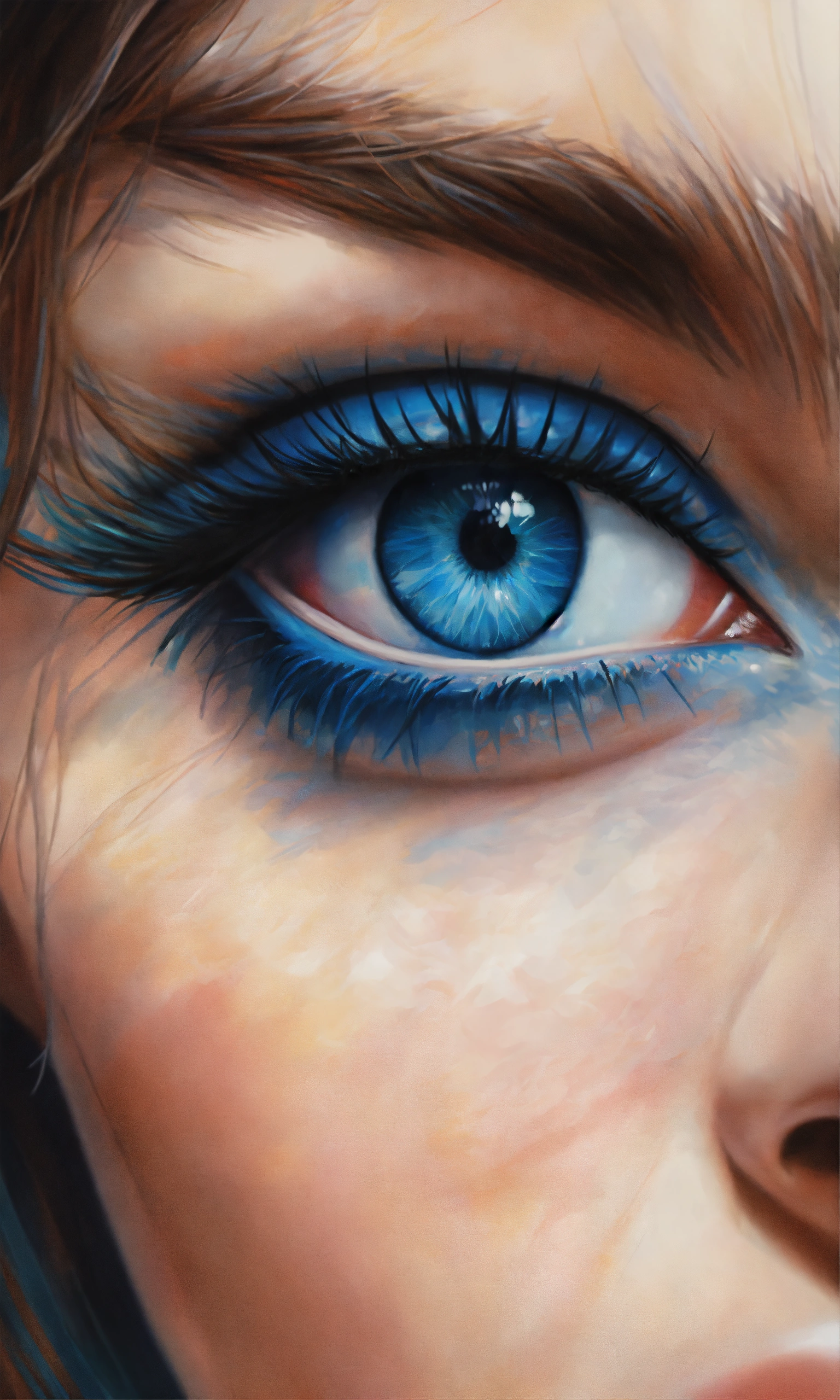 Lexica - Beautiful women, denudative, hyperrealism, very detailed blue eyes