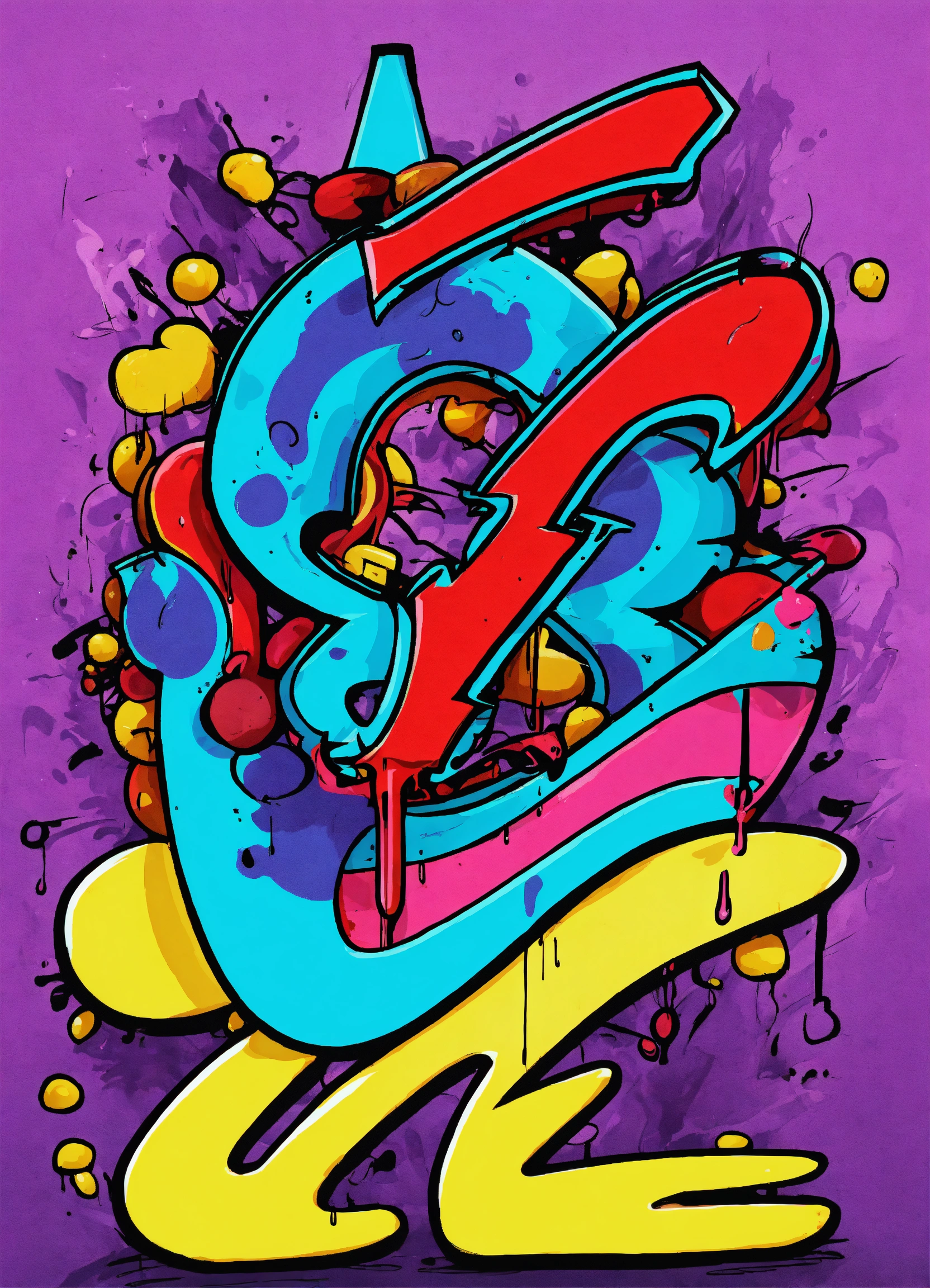 Lexica - Dripping "Finesse Elite" words, graffiti art by hanna-barbera ...