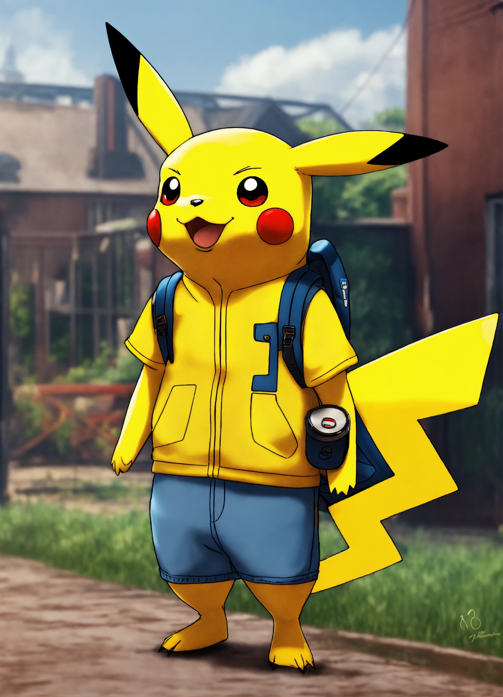 Lexica - Pikachu as a real human