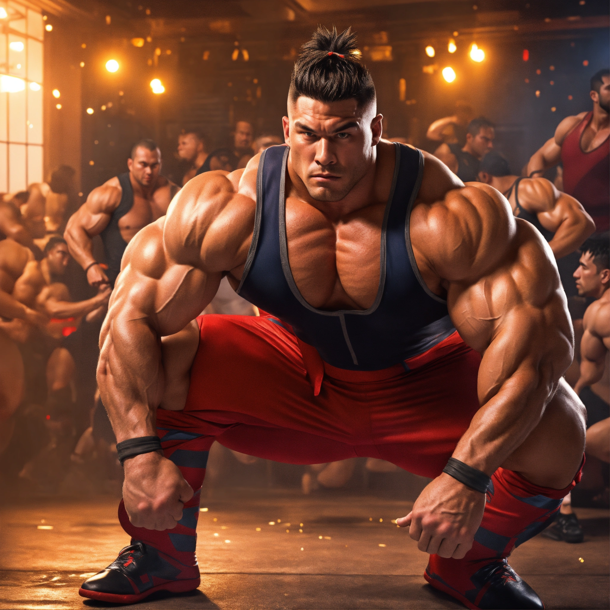 Lexica - 30-year-old man with big muscles, big bodybuilder, body like a ...