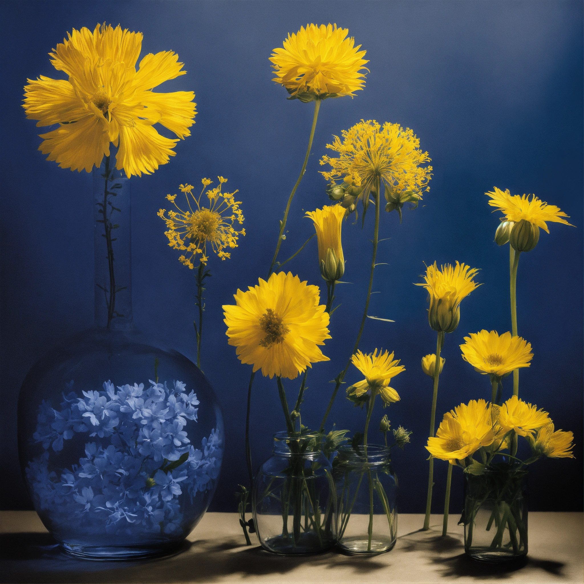 Lexica - Flowers photography in style anna atkins, charles jones, karl ...