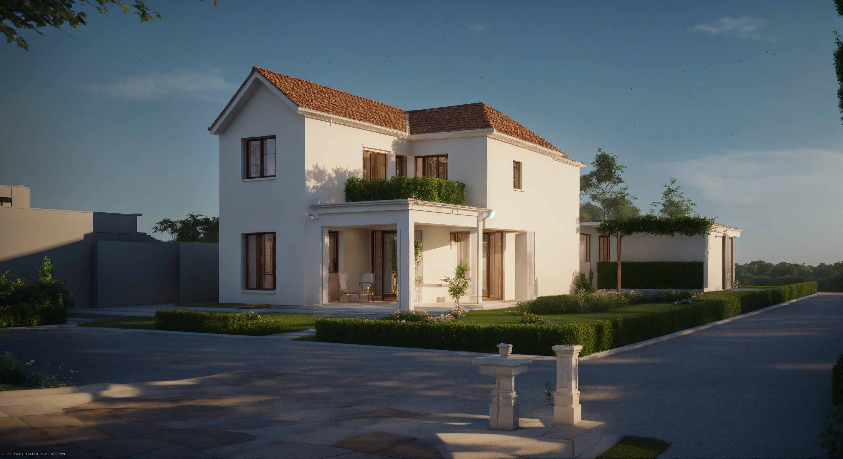 Lexica - Classic house exterior clean look, cinematic photos, ultra ...