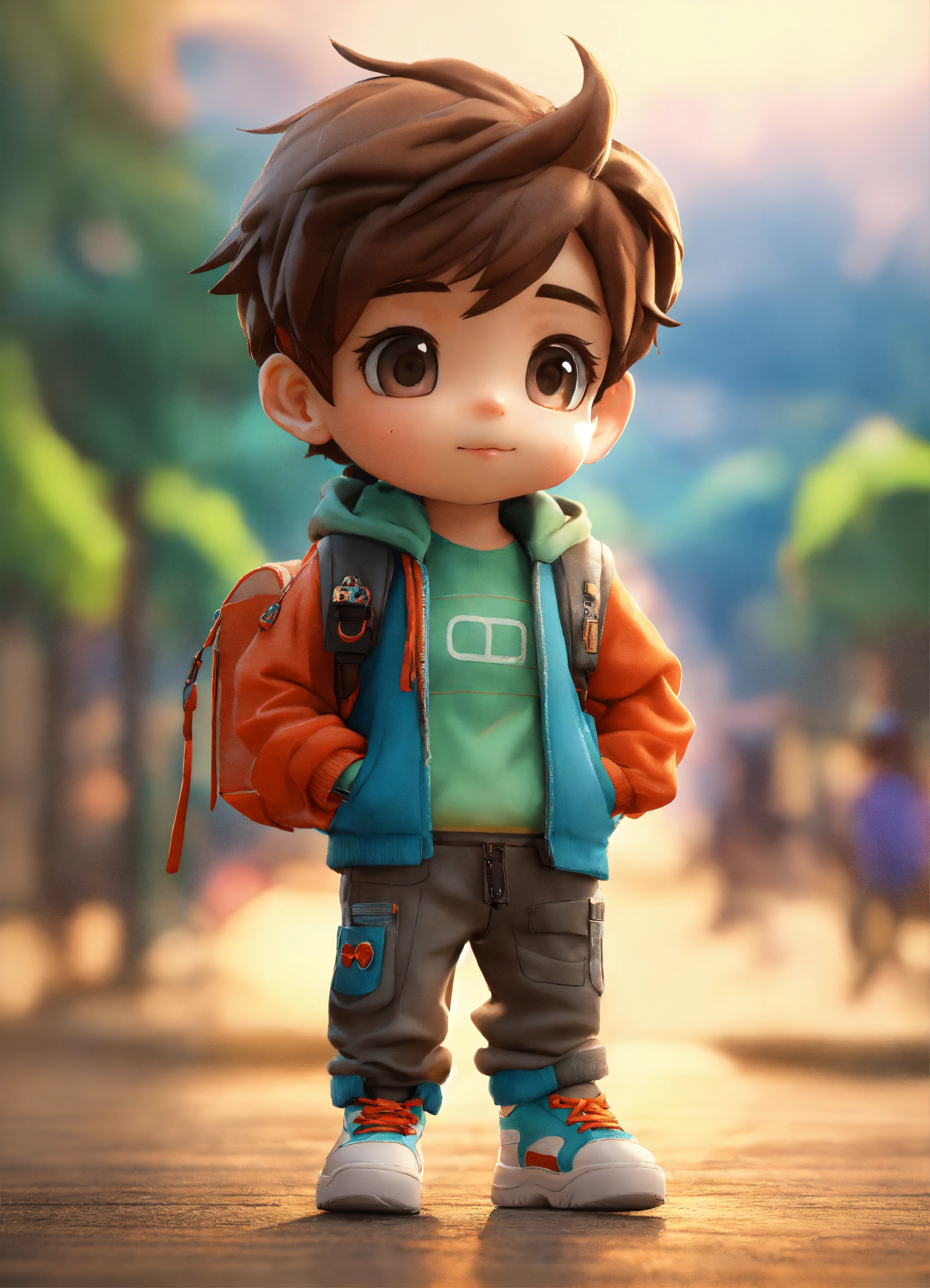 Lexica - 4d photographic image of full body image of a cute little ...