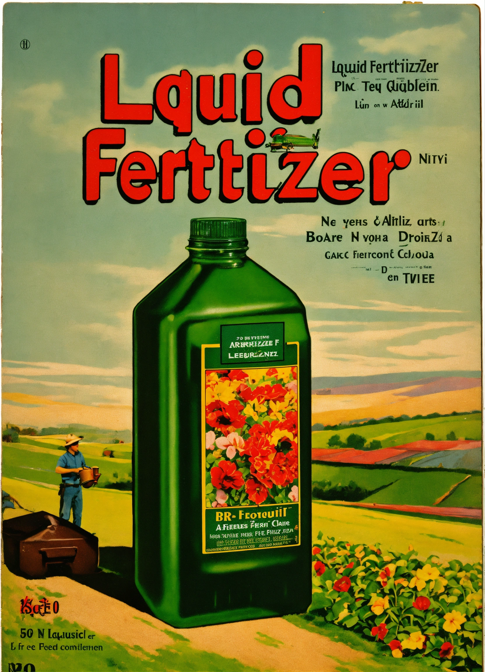 Lexica - Liquid fertilizer, advertising bottles