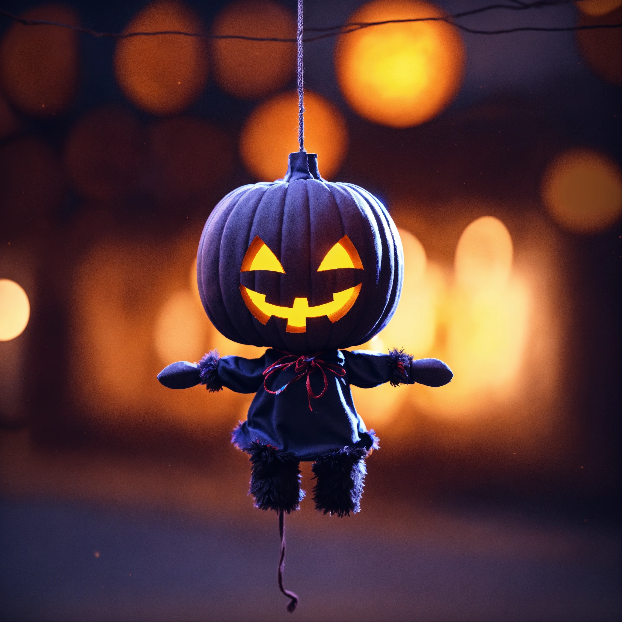 Lexica - Cute puppet on a string, halloween, unreal engine render, 8k