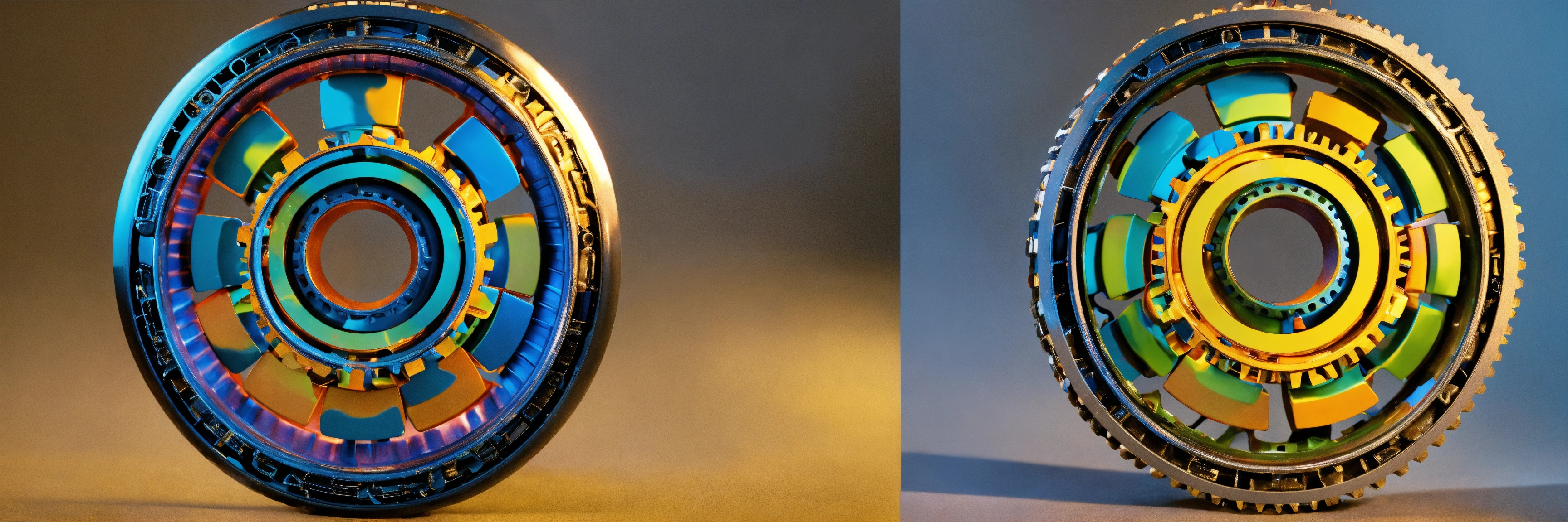 Lexica - 5 simple gear wheels interlocked in an elementary rotating ...