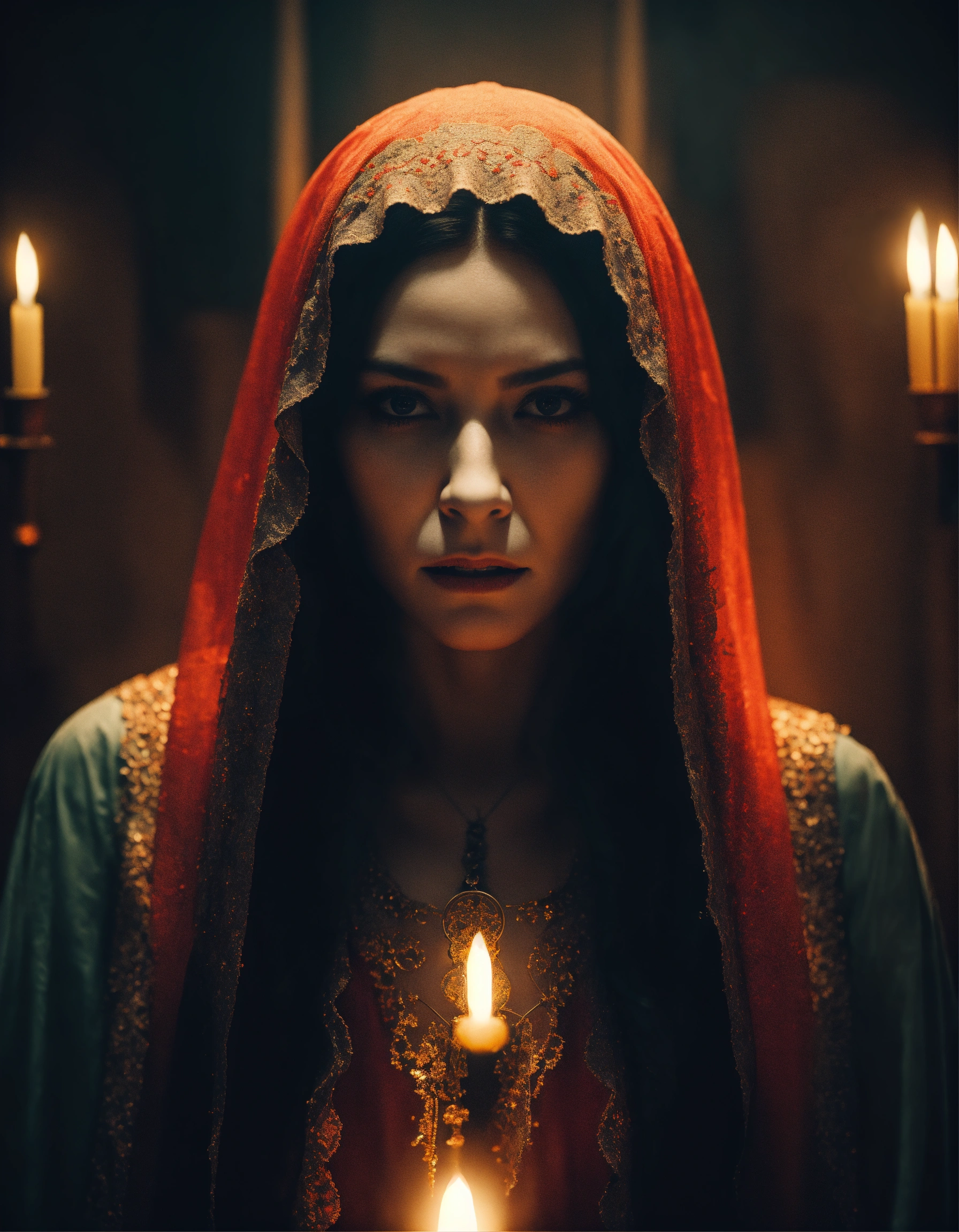 Lexica - An evil spirit next a woman. spiritual art. creepy. 4k ...