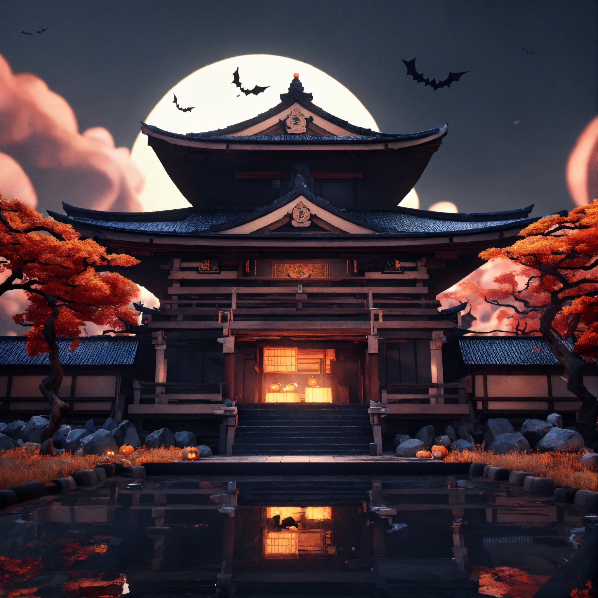 Lexica - Dark and mysterious, scary, gloomy Japanese mystery temple ...