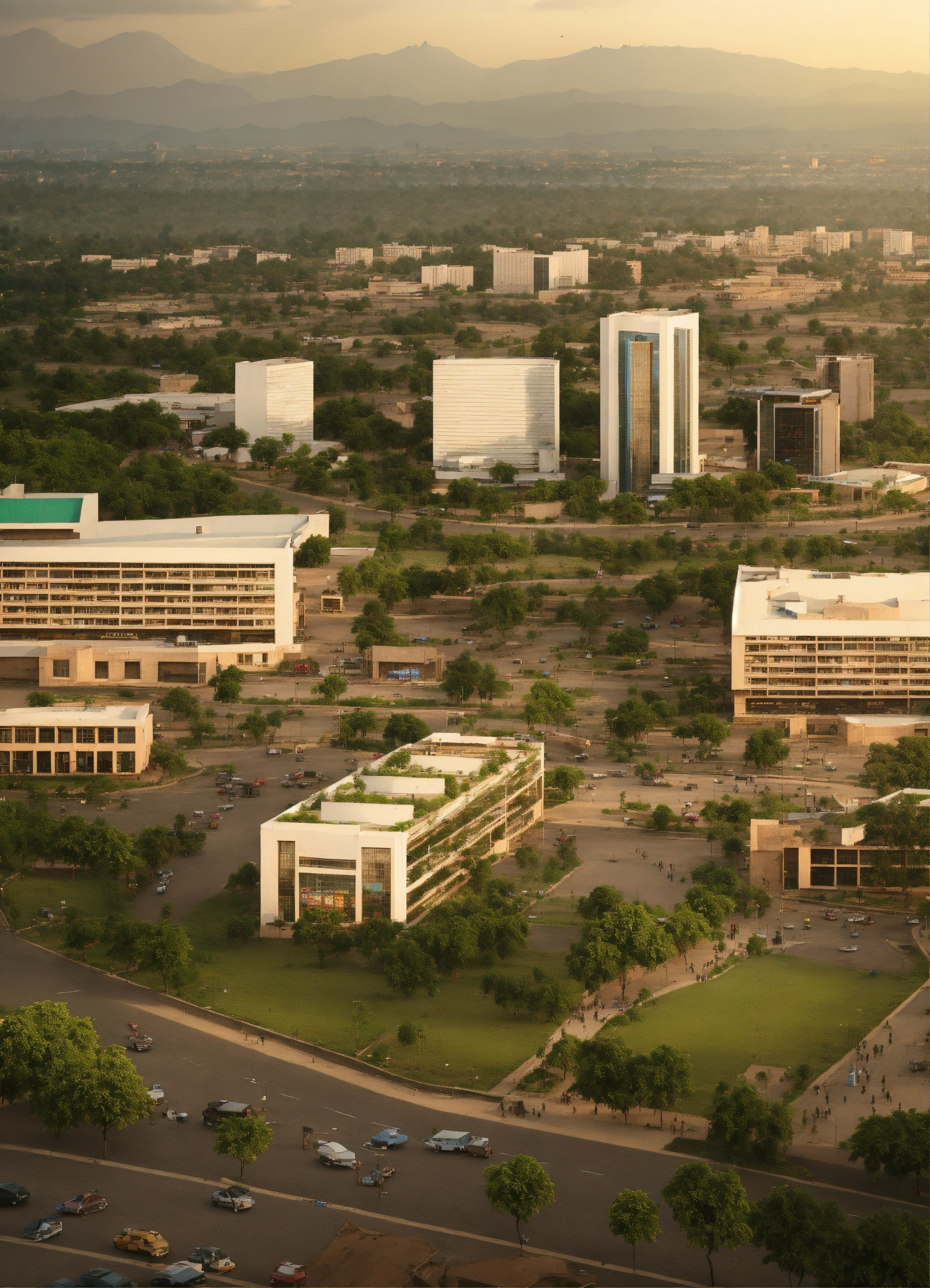 Lexica - Abuja cityscape, Abuja style of buildings, include famous ...