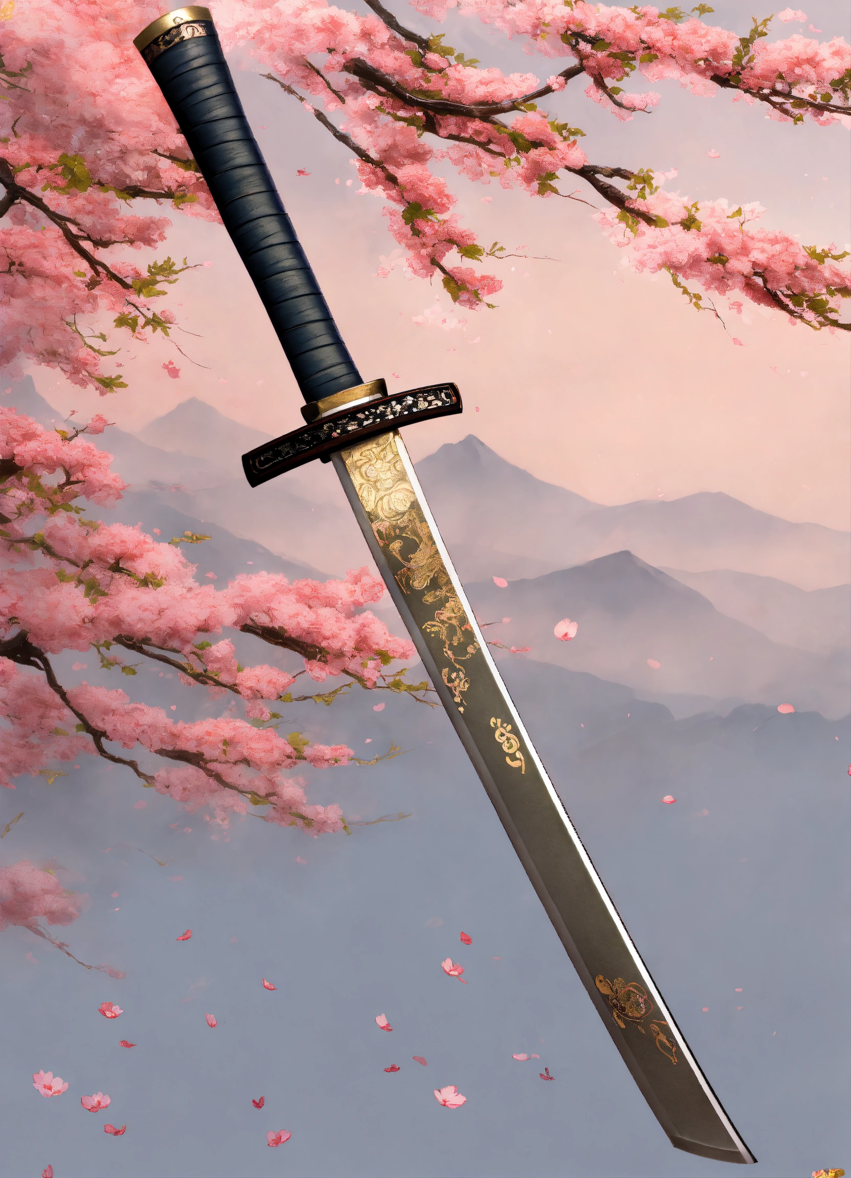 Lexica - Edo period katana, Ford Hallam Style, Kashira, Katana, cherry ...