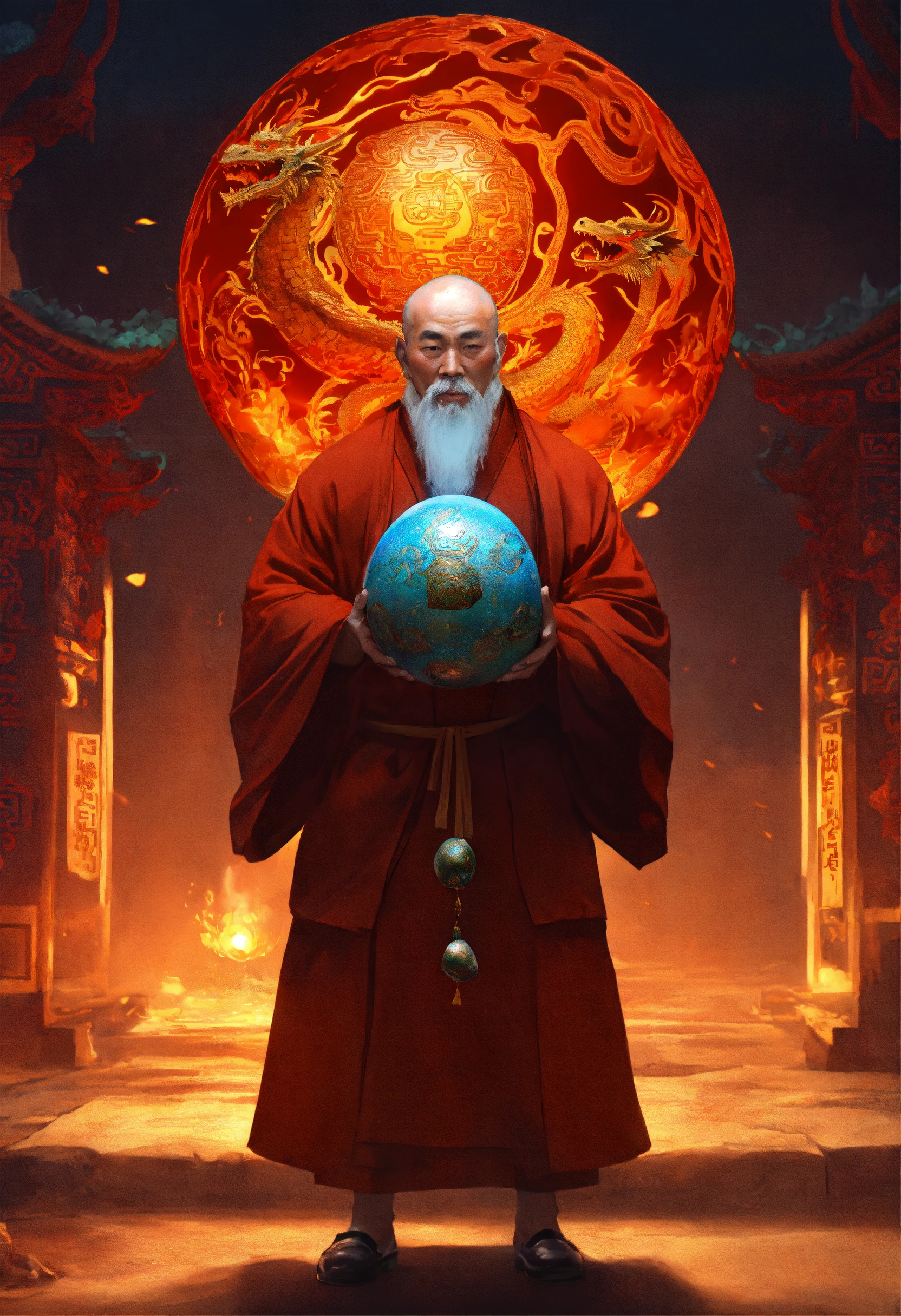 Lexica - A Chinese Monk and a magical Dragons egg