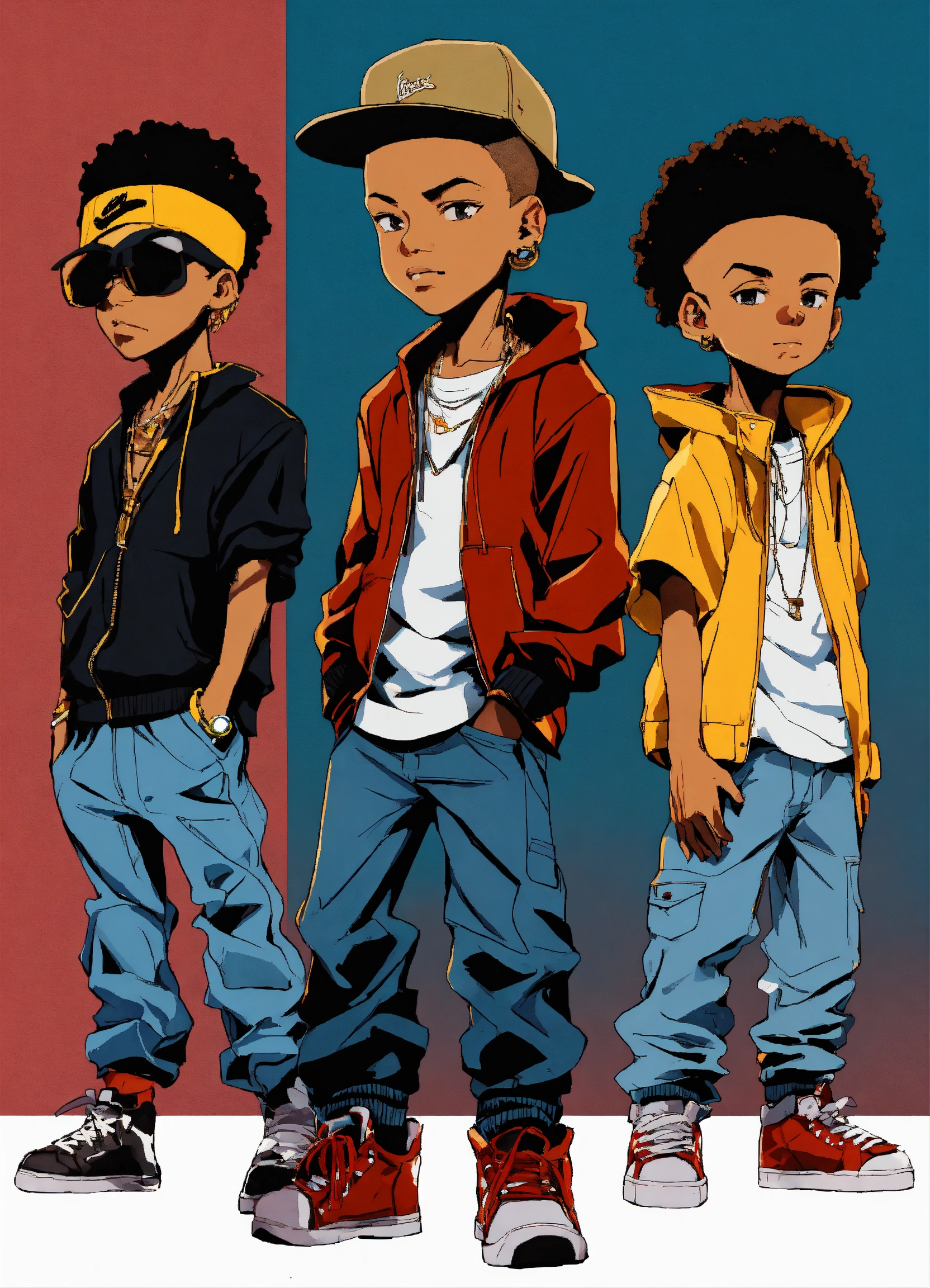 Lexica - Hip hop art style getto boys boondocks full body