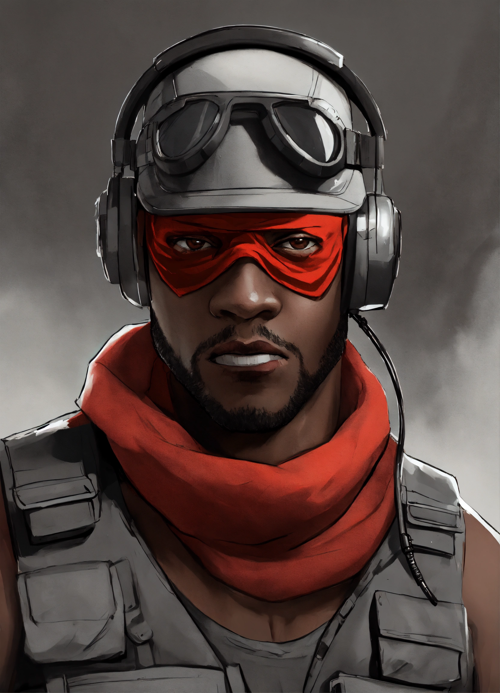 Lexica - The Demoman from Team Fortress 2 wearing a black armored vest ...