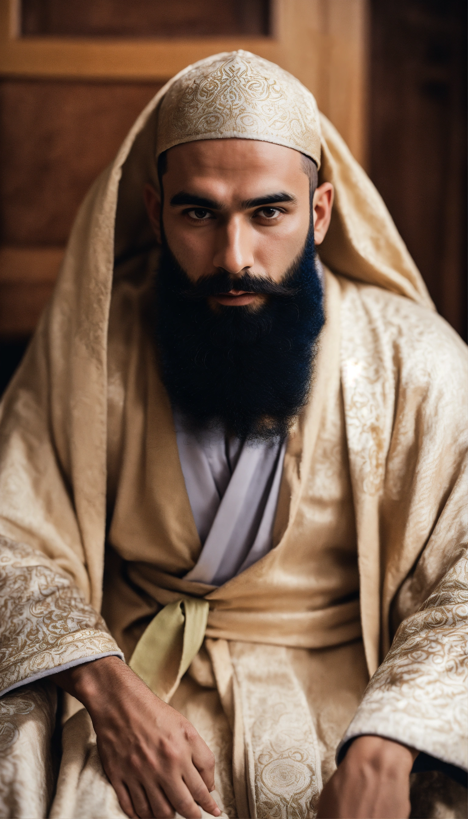 Lexica - Man in a bathrobe with Muslims style beard