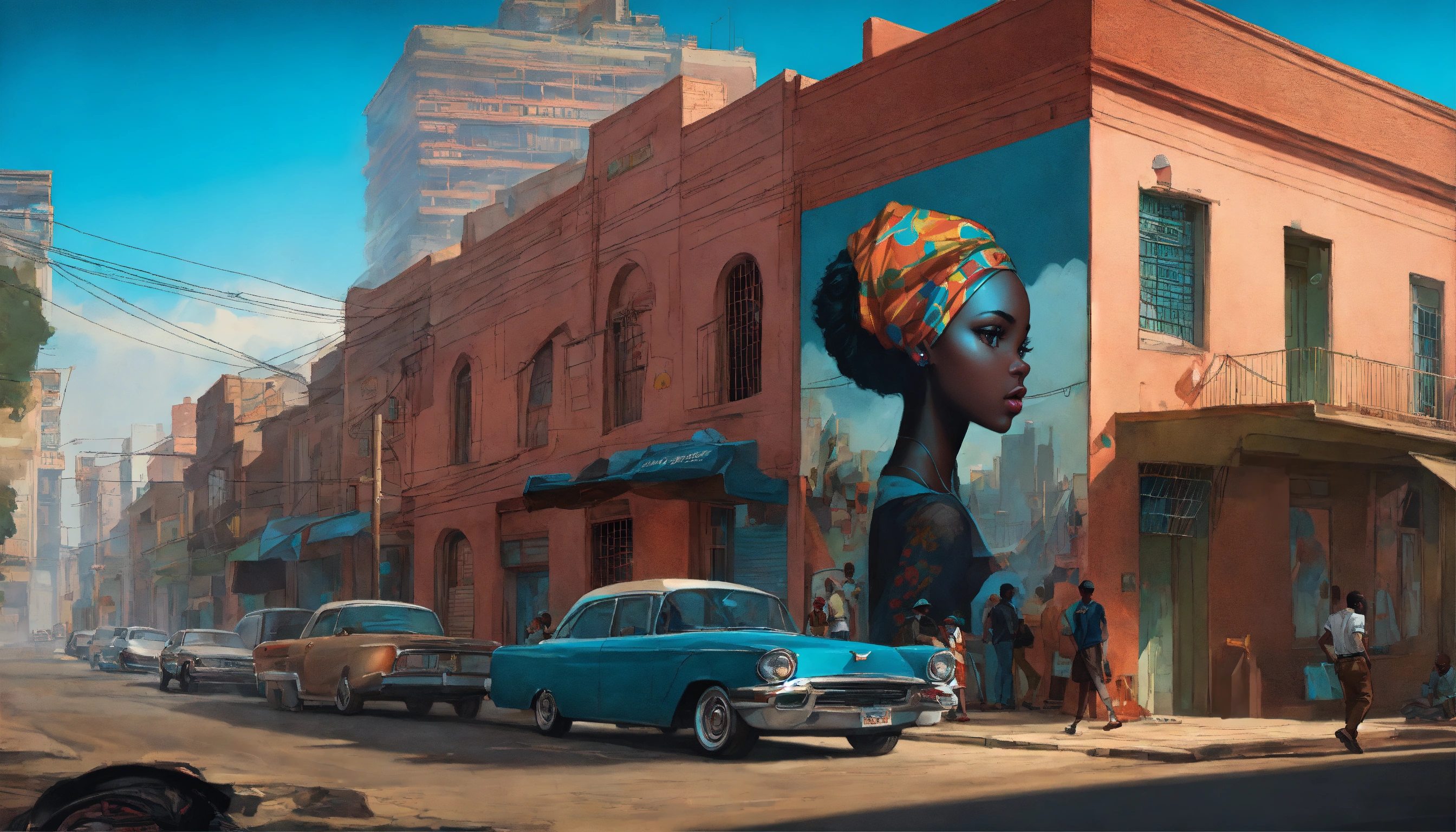 Lexica - Down town poor africans city streets, smooth, pixar style by ...