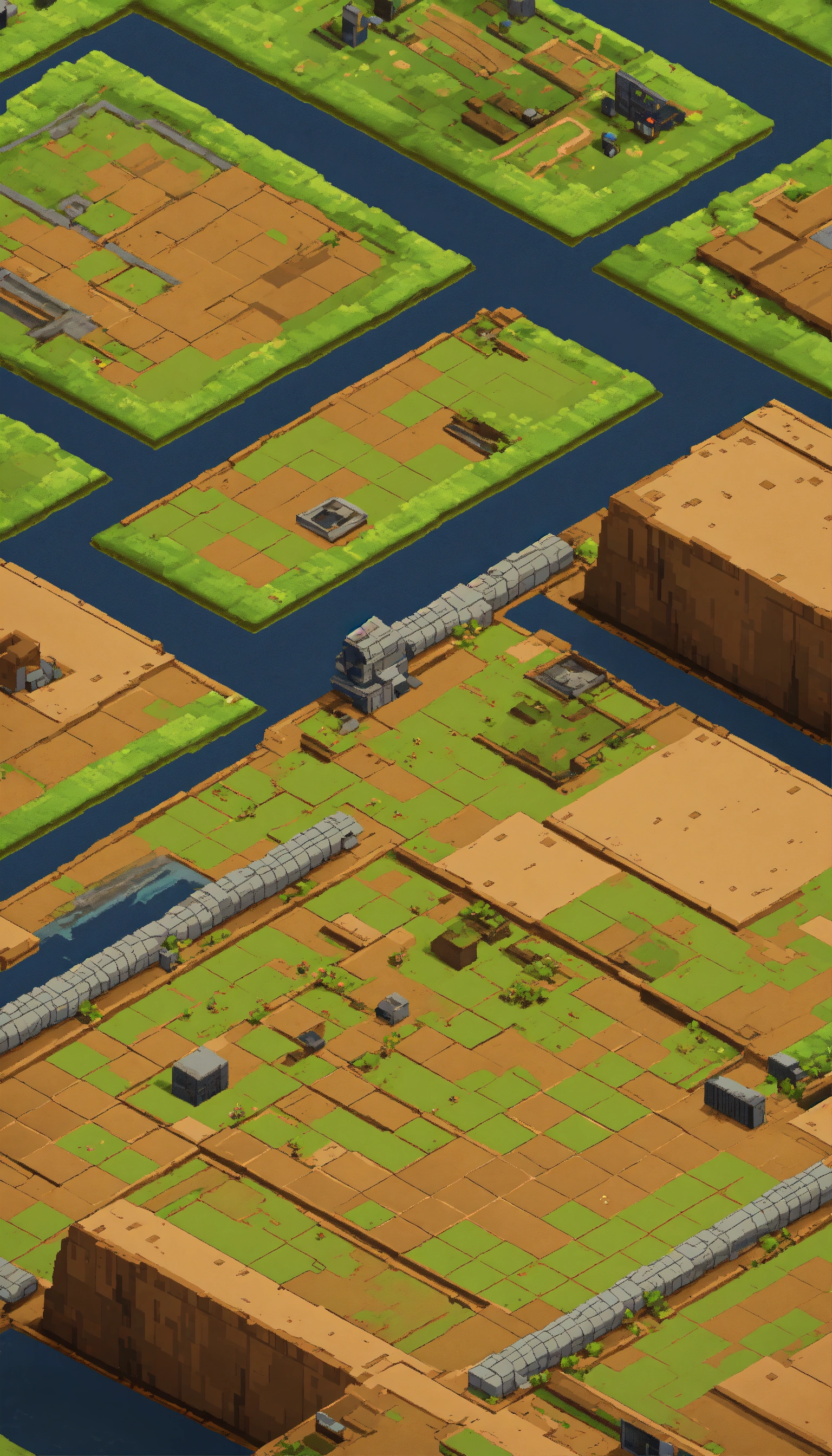 Lexica - Isometric top down close up zoomed in simple blocky pixel ...