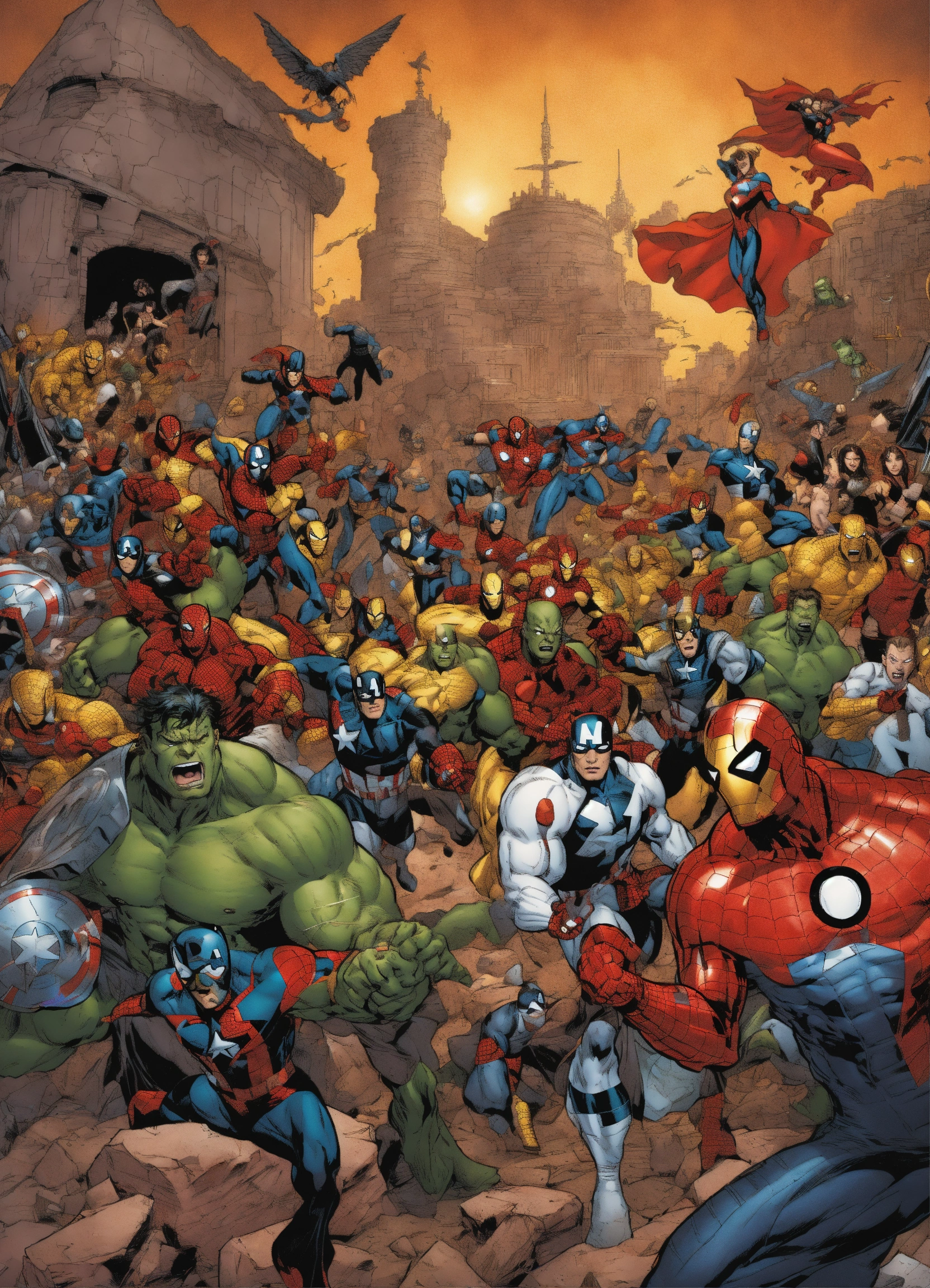 Lexica - Marvel bedlam without words or logos