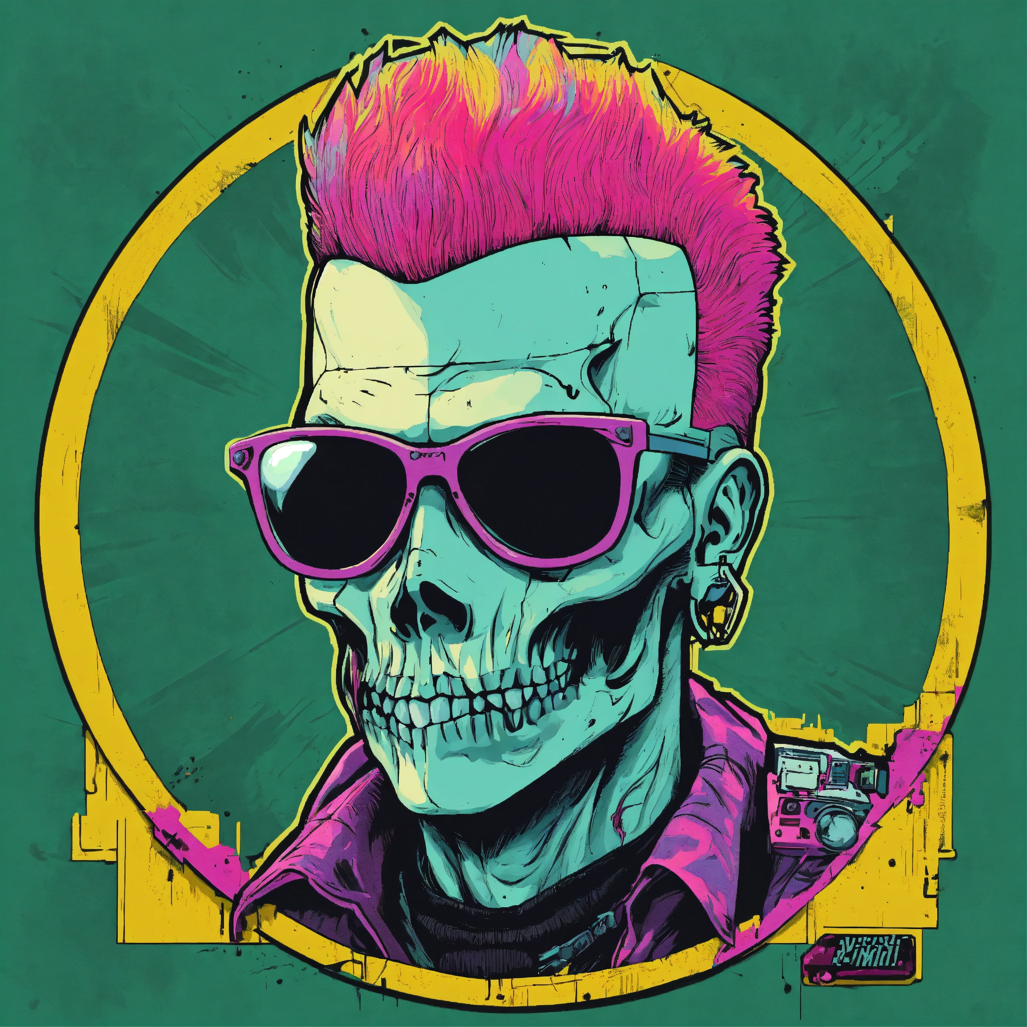 Lexica - Portrait of a punk ghost developer, art by butcher billy ...