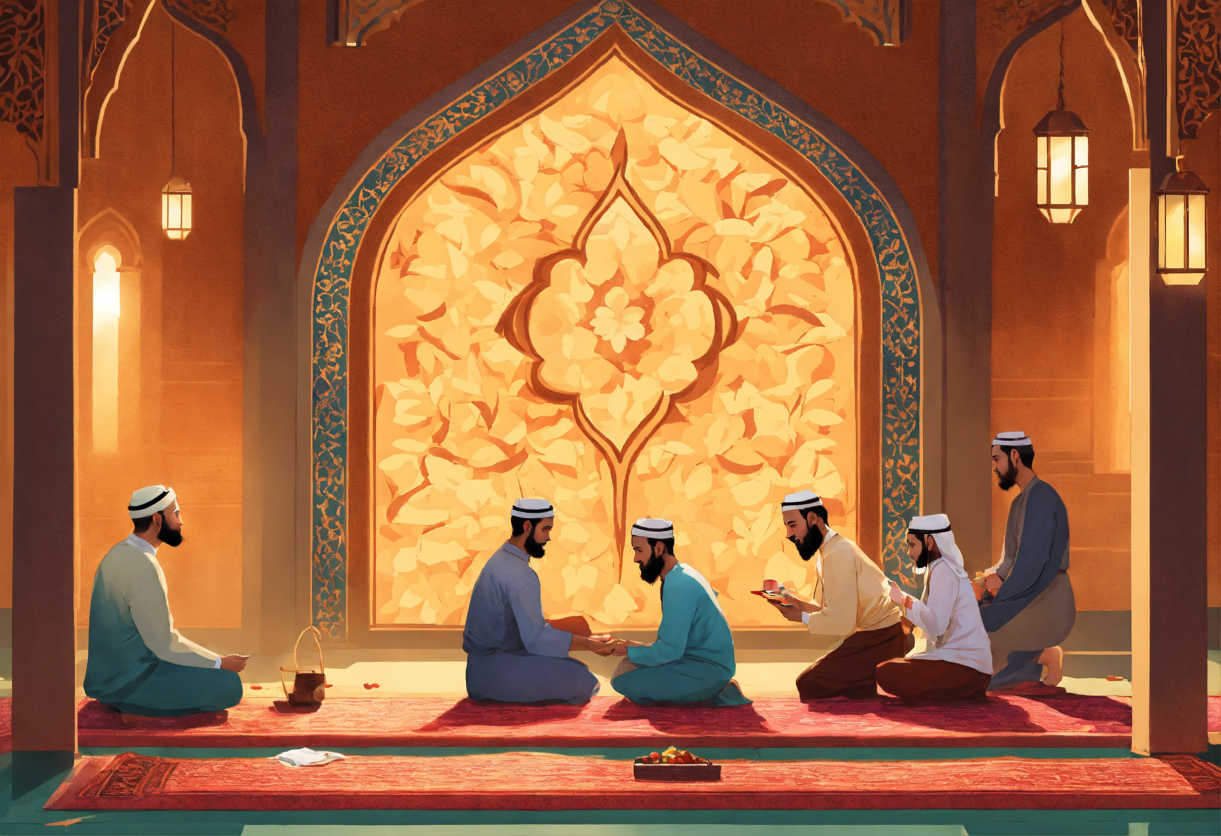 Lexica - Scene 5 Islamic Practices Prompt Design images that depict ...