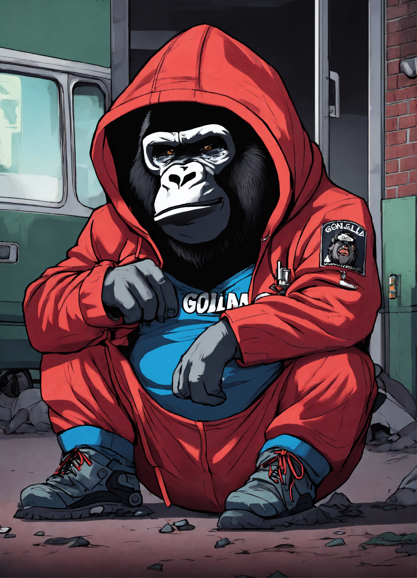 Lexica - Gangster gorilla crying because the gorilla is dead from ...