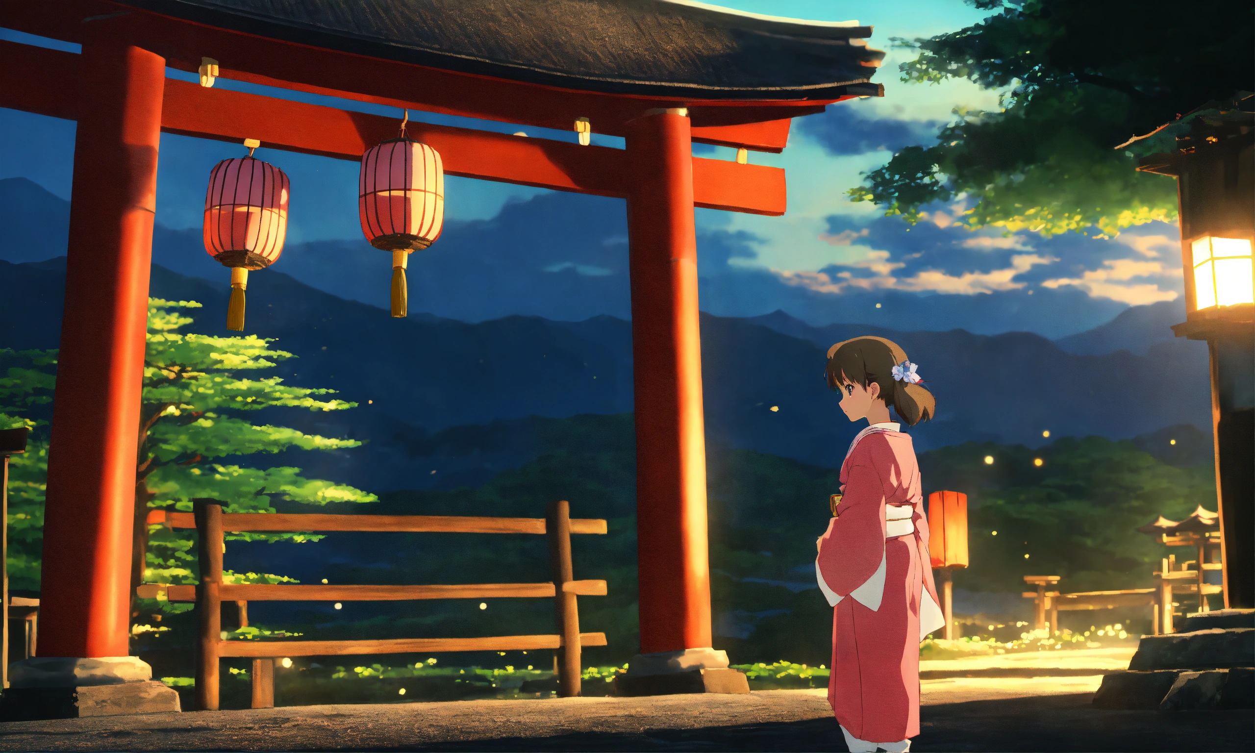 Lexica - Hayao Miyazaki anime screenshot girl plays Otaiko, She wearing ...