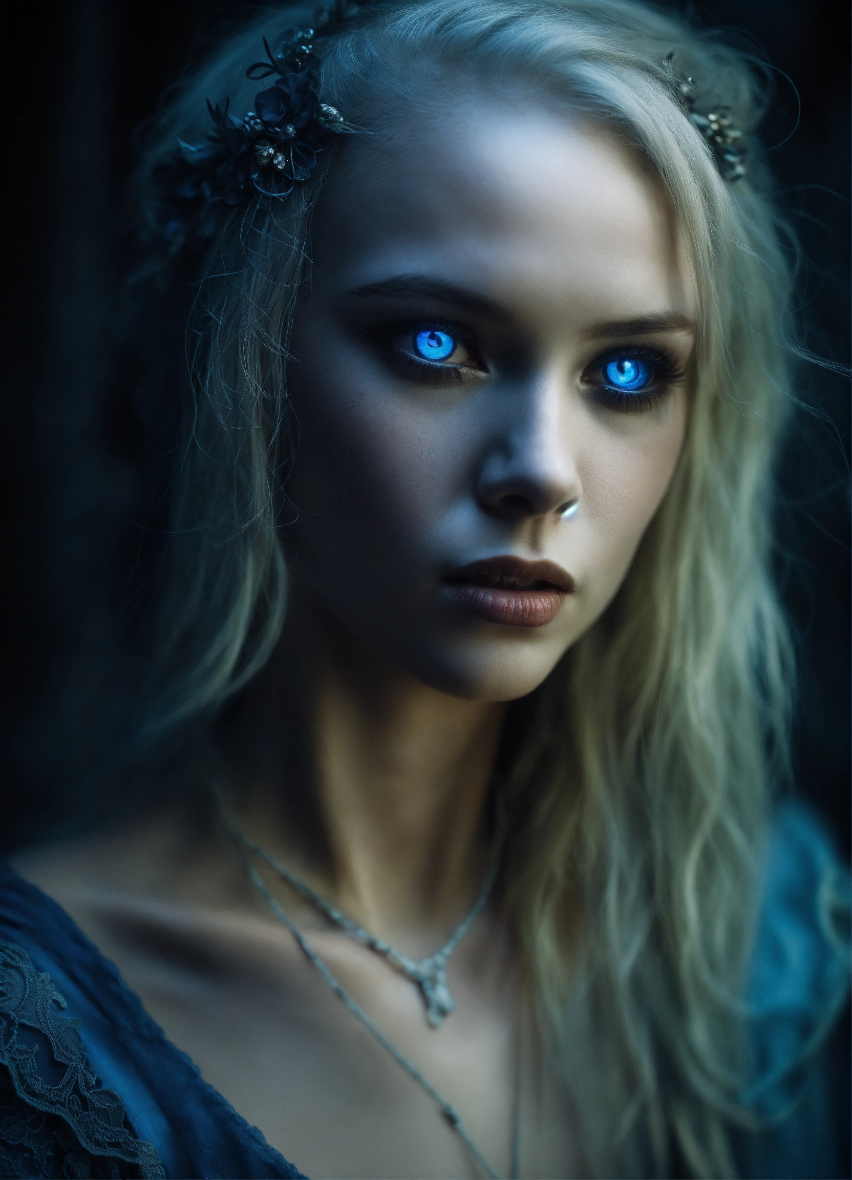 Lexica - Body portrait, child age female goth necromancer, very skinny ...